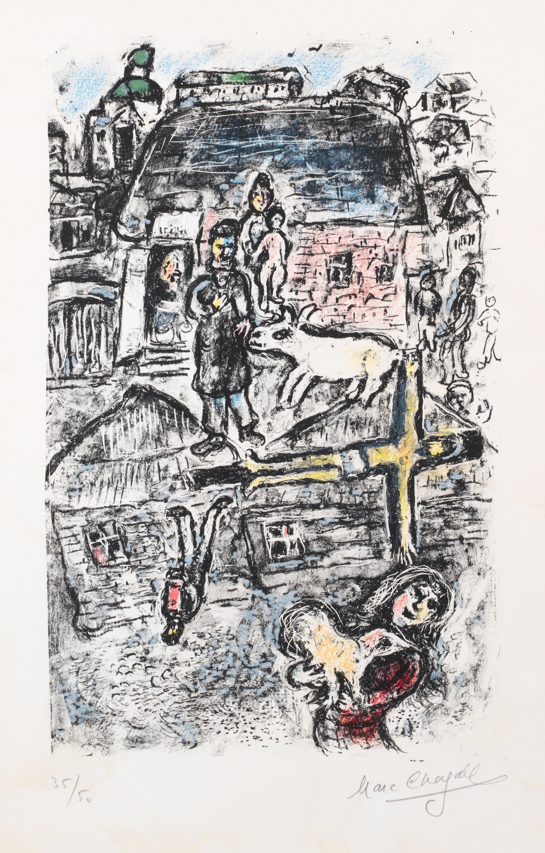 Bonhams : Marc Chagall (1887-1985) Passion Lithograph in colours, 1975 ...
