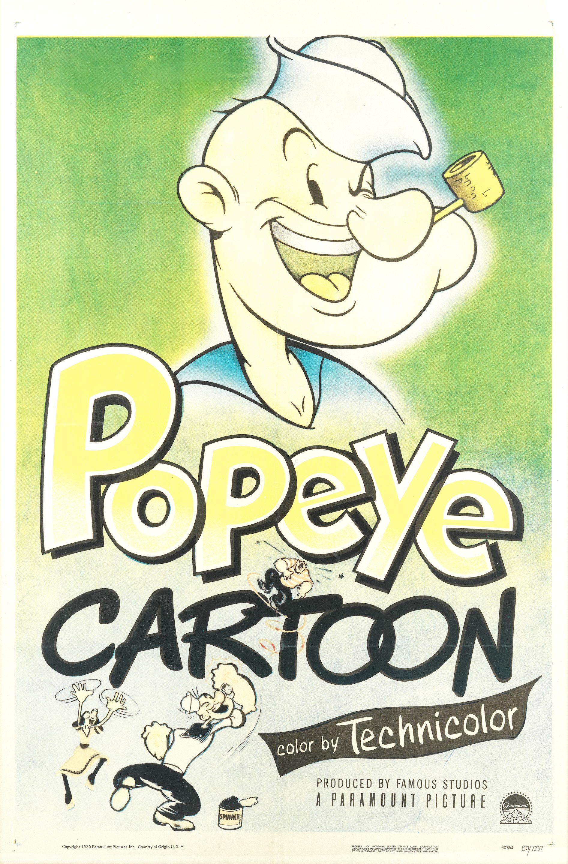 Bonhams : Popeye, Paramount, 1950,