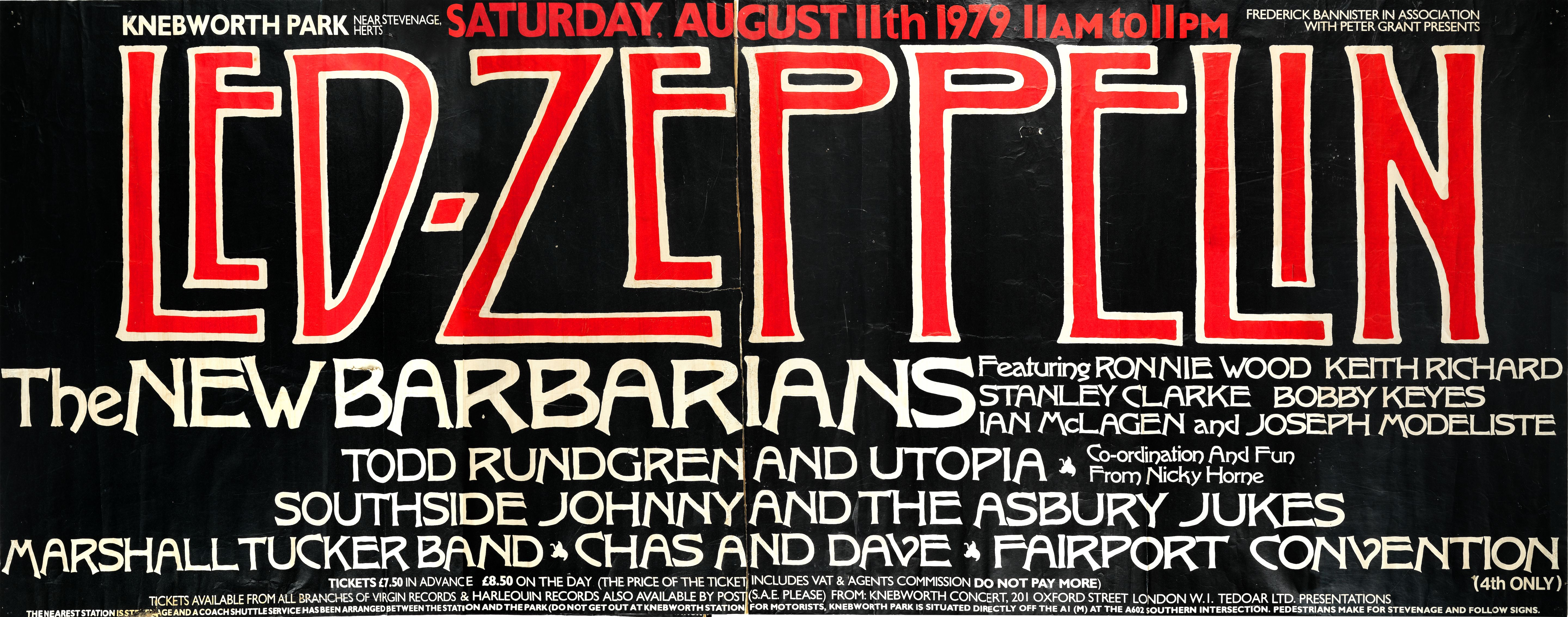 Led Zeppelin Concertposters Grateful Dead And Led Zeppelin Original