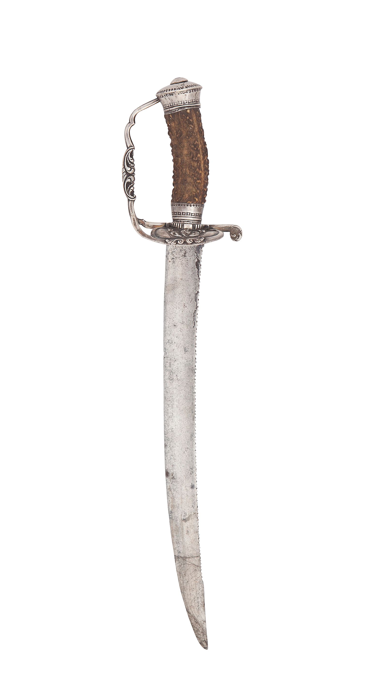 Bonhams : An English Silver-Mounted Hunting Hanger