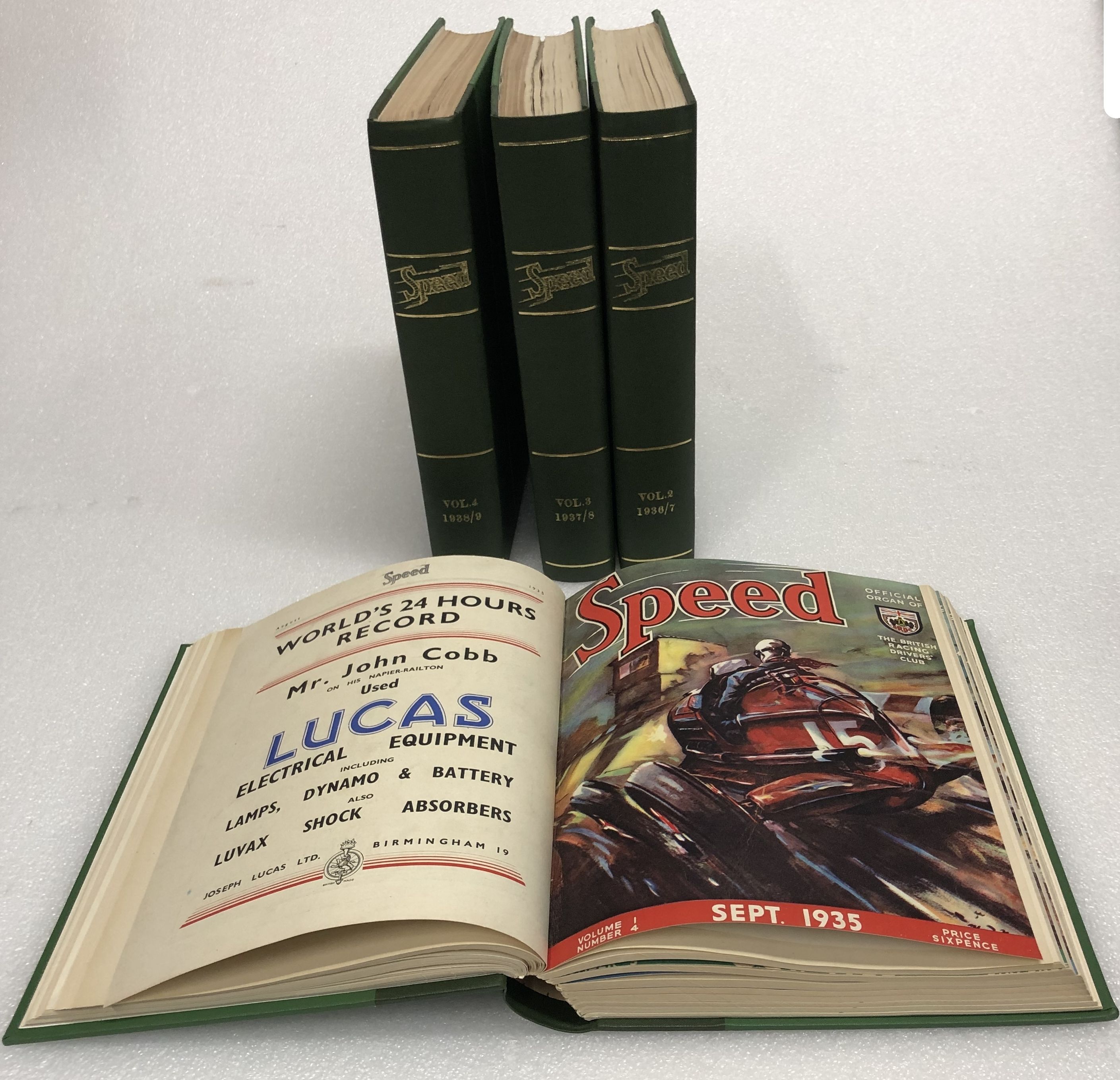 Bonhams Cars : Speed Magazine; bound Volumes I to IV (1935-1939), ((4))