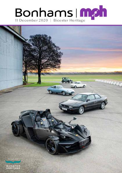 Bonhams Cars Bonhams Mph December Auction
