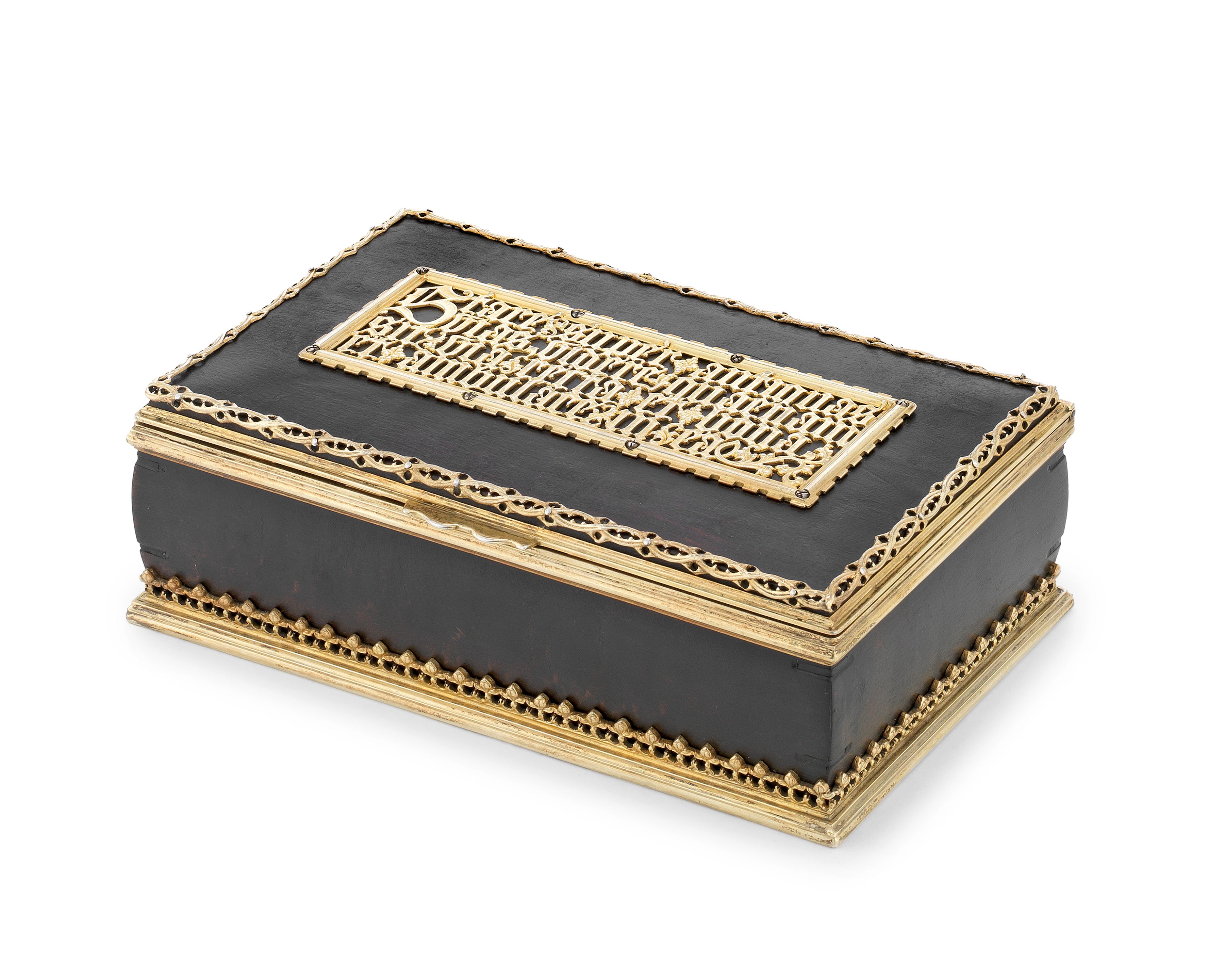 Bonhams : An Arts and Crafts silver-mounted cigarette box Omar Ramsden ...