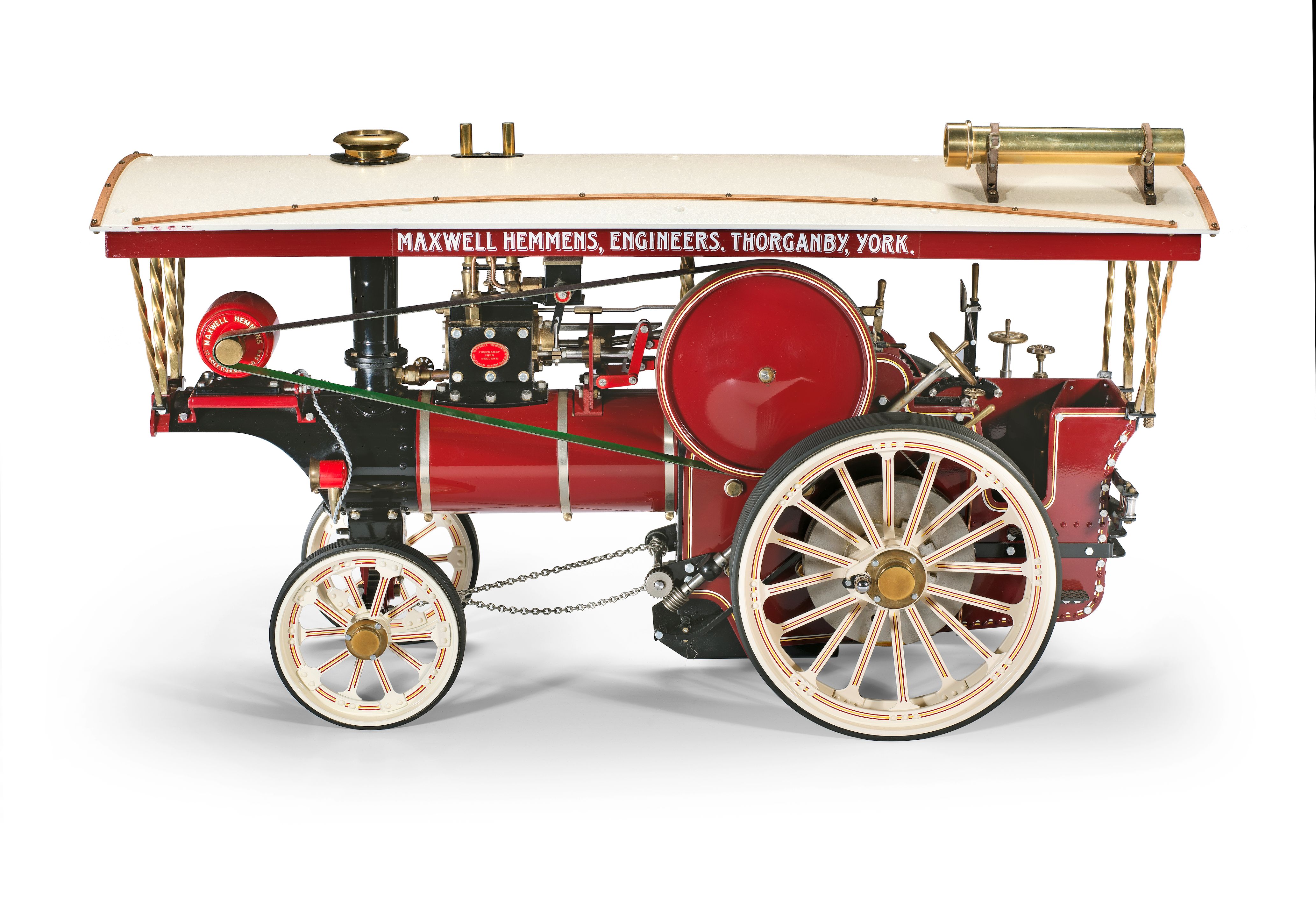 Bonhams : A 1-INCH SCALE, LIVE STEAM MODEL SHOWMANS TRACTION ENGINE ...