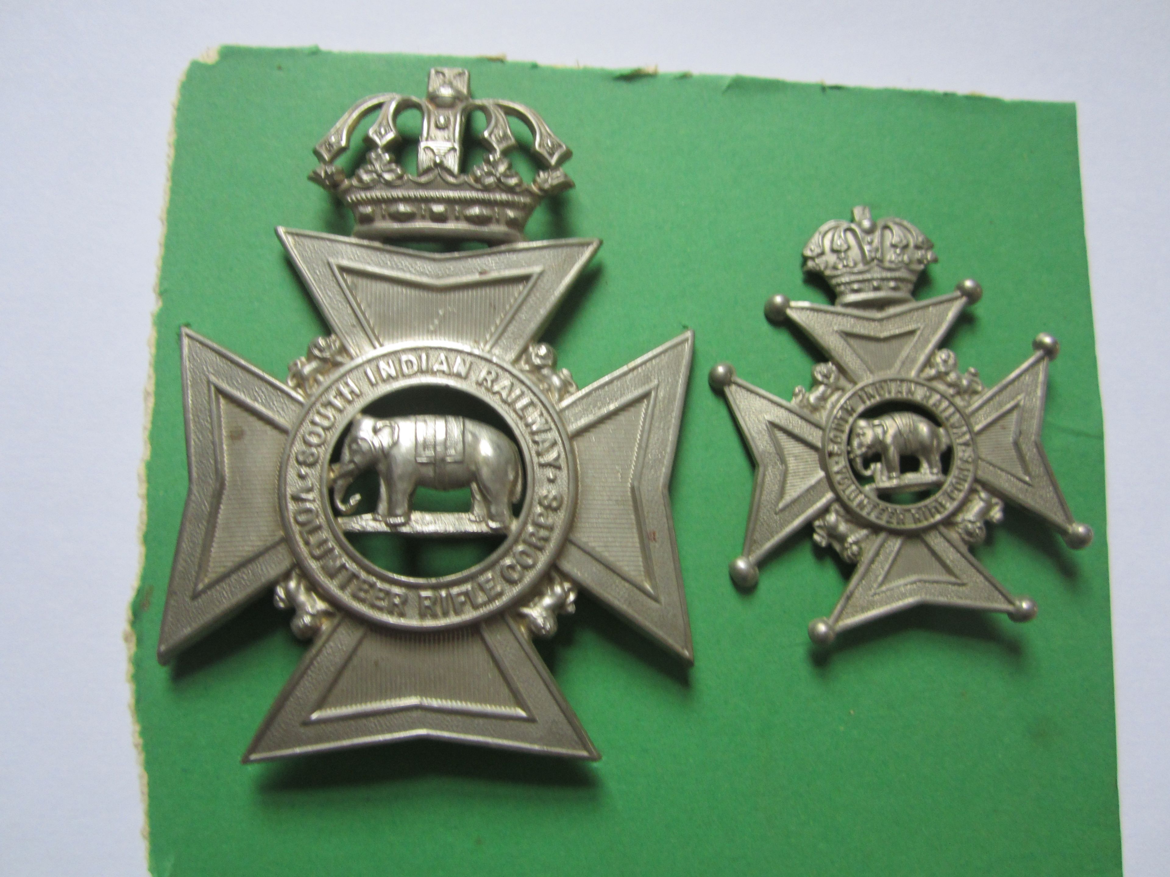 Bonhams : South India Railway Volunteer Rifle Corps,