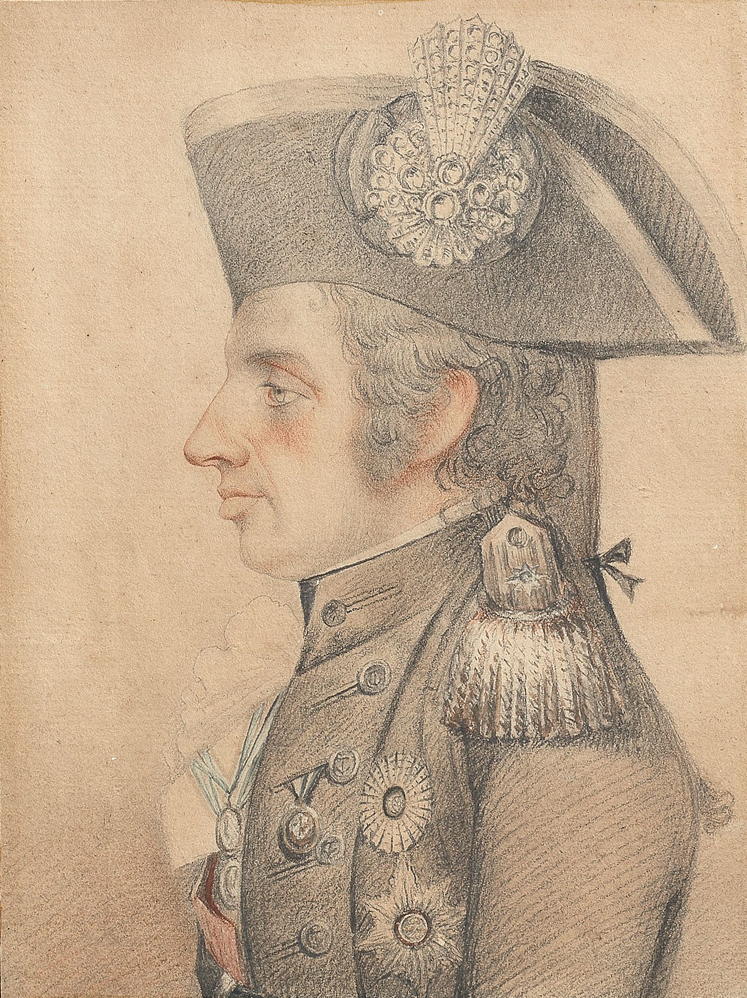 Bonhams : Palermo School, circa 1800 Profile portrait of Rear-Admiral ...