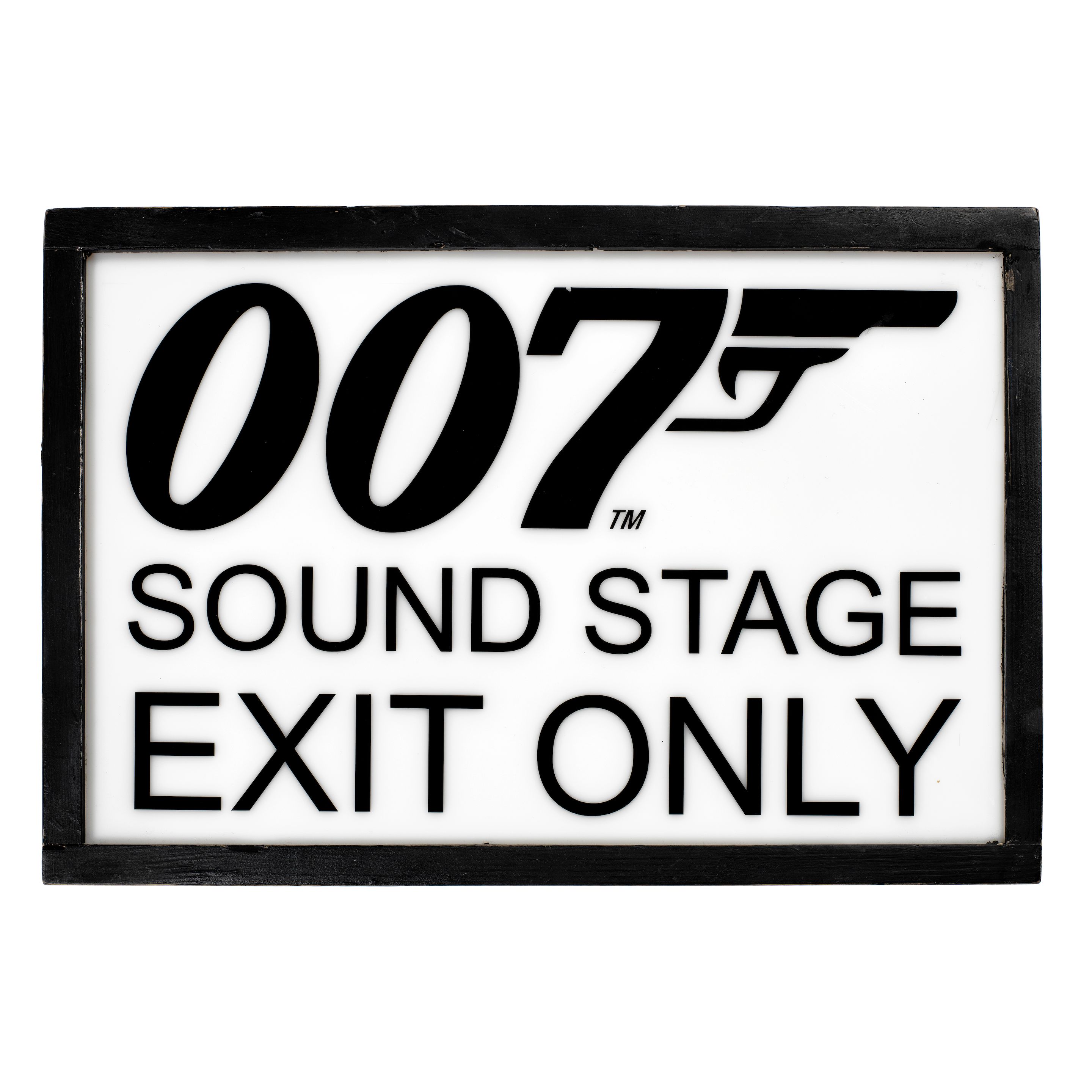 Bonhams : James Bond A Production Studios Sound Stage Sign,