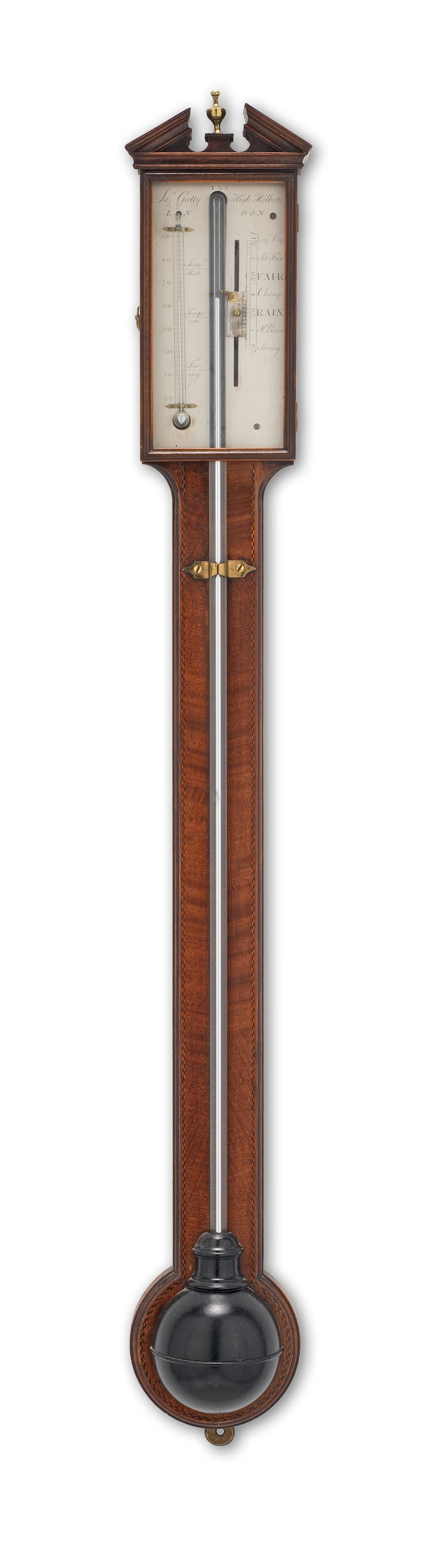 Bonhams : A good early 19th century mahogany chequer-strung stick ...