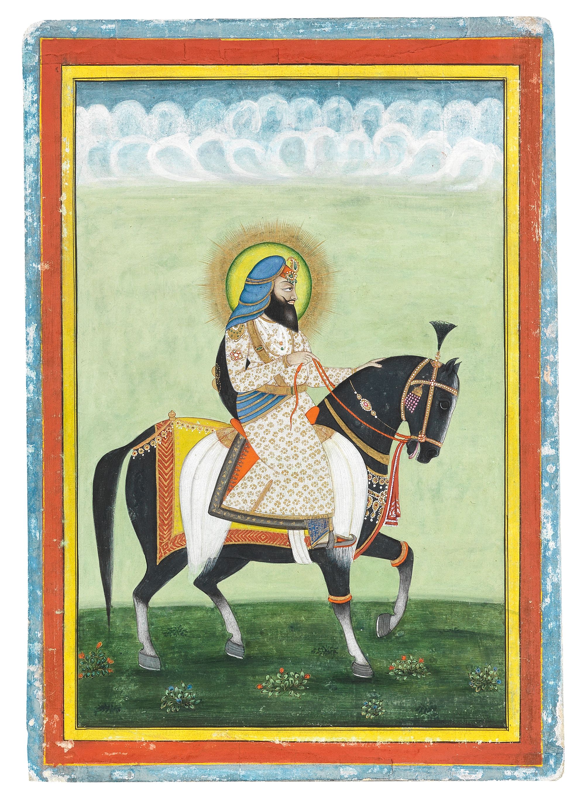 Bonhams : Raja Dhian Singh on horseback India, 21st Century