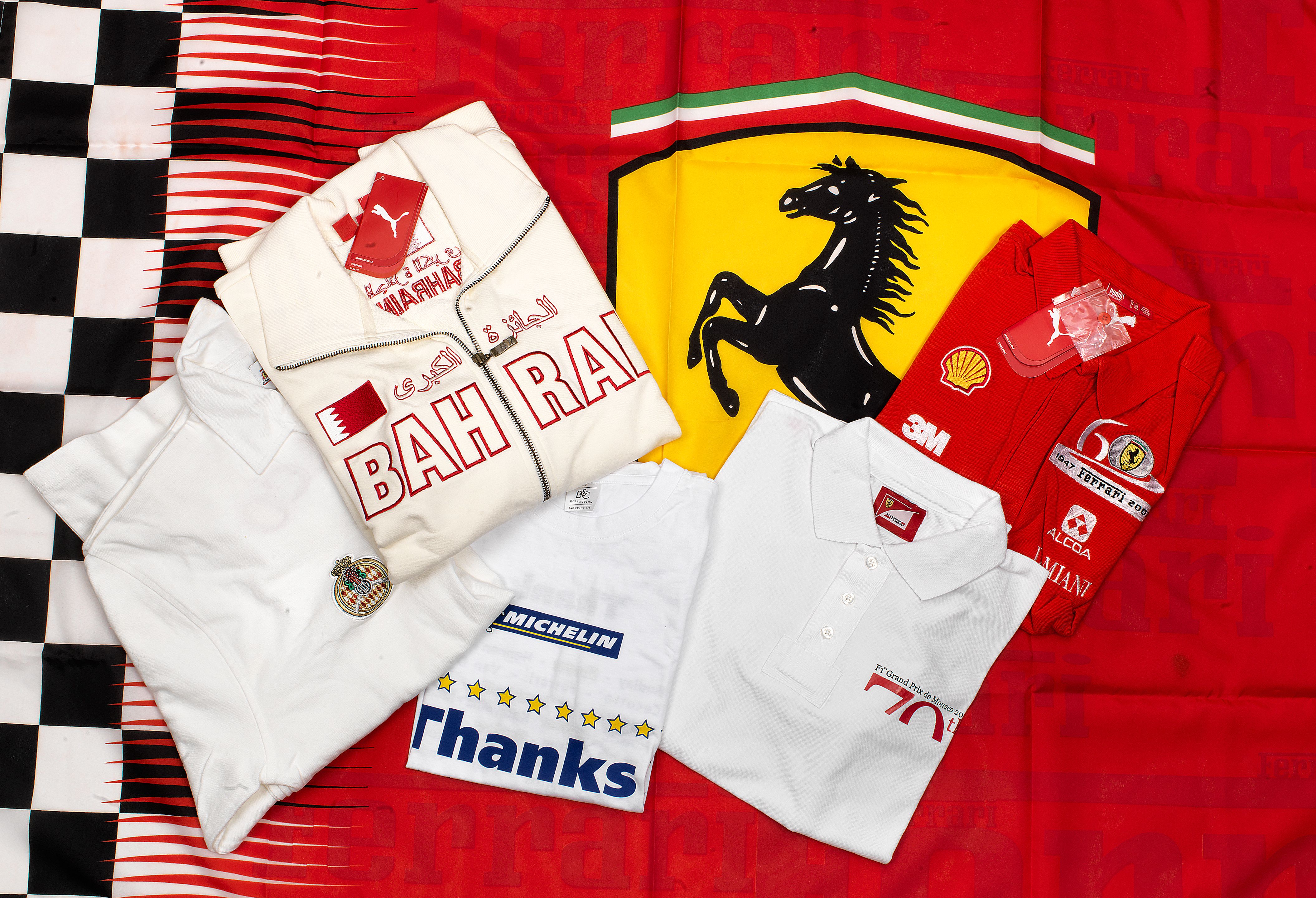 Bonhams Cars : Assorted Ferrari promotional clothing, ((6))