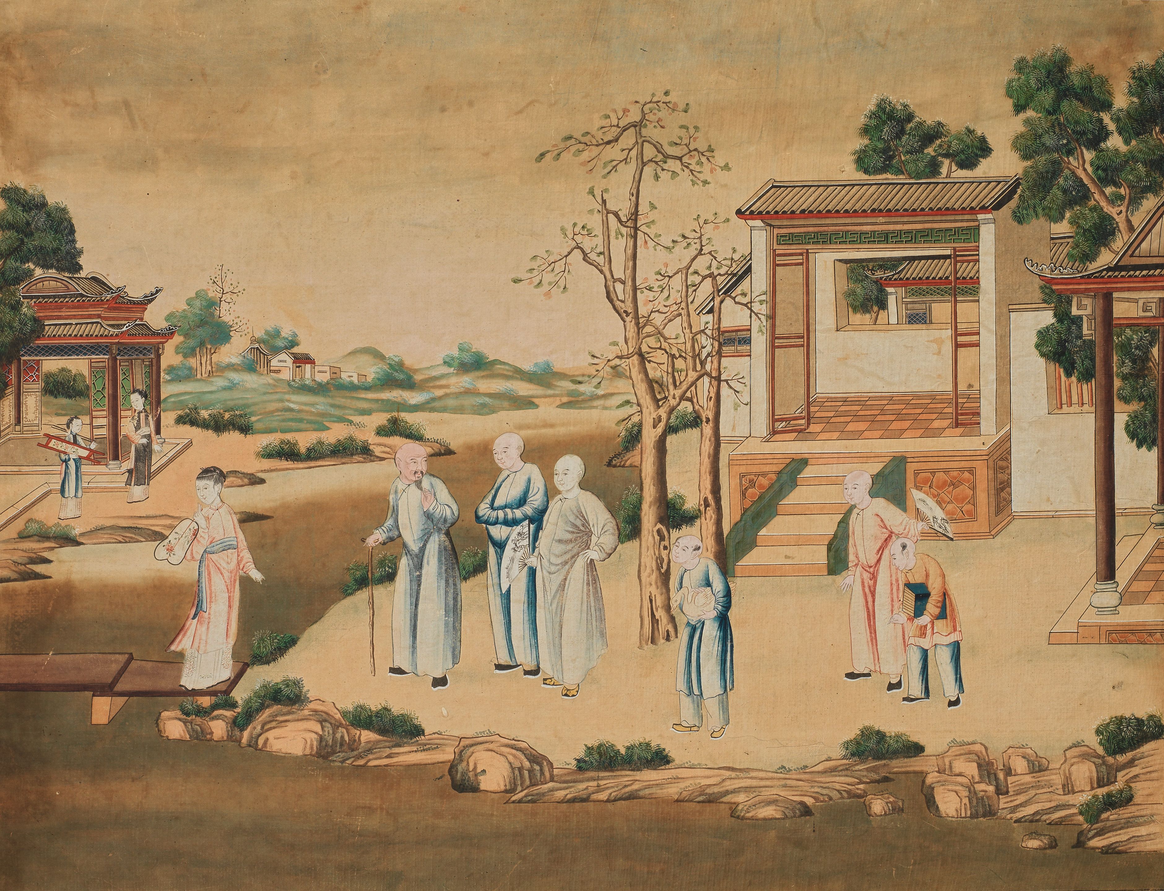 Bonhams : ANONYMOUS, CHINESE EXPORT SCHOOL (LATE 18TH CENTURY) Ladies ...