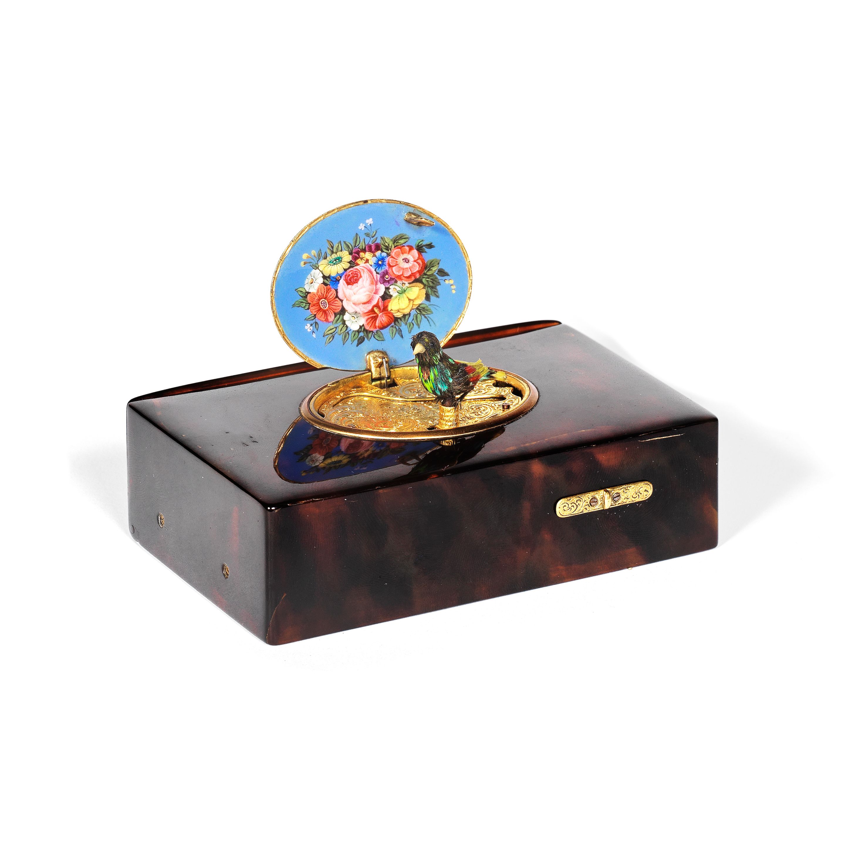 Bonhams : A Frères Rochat Tortoiseshell Singing Bird Box, Swiss, circa ...