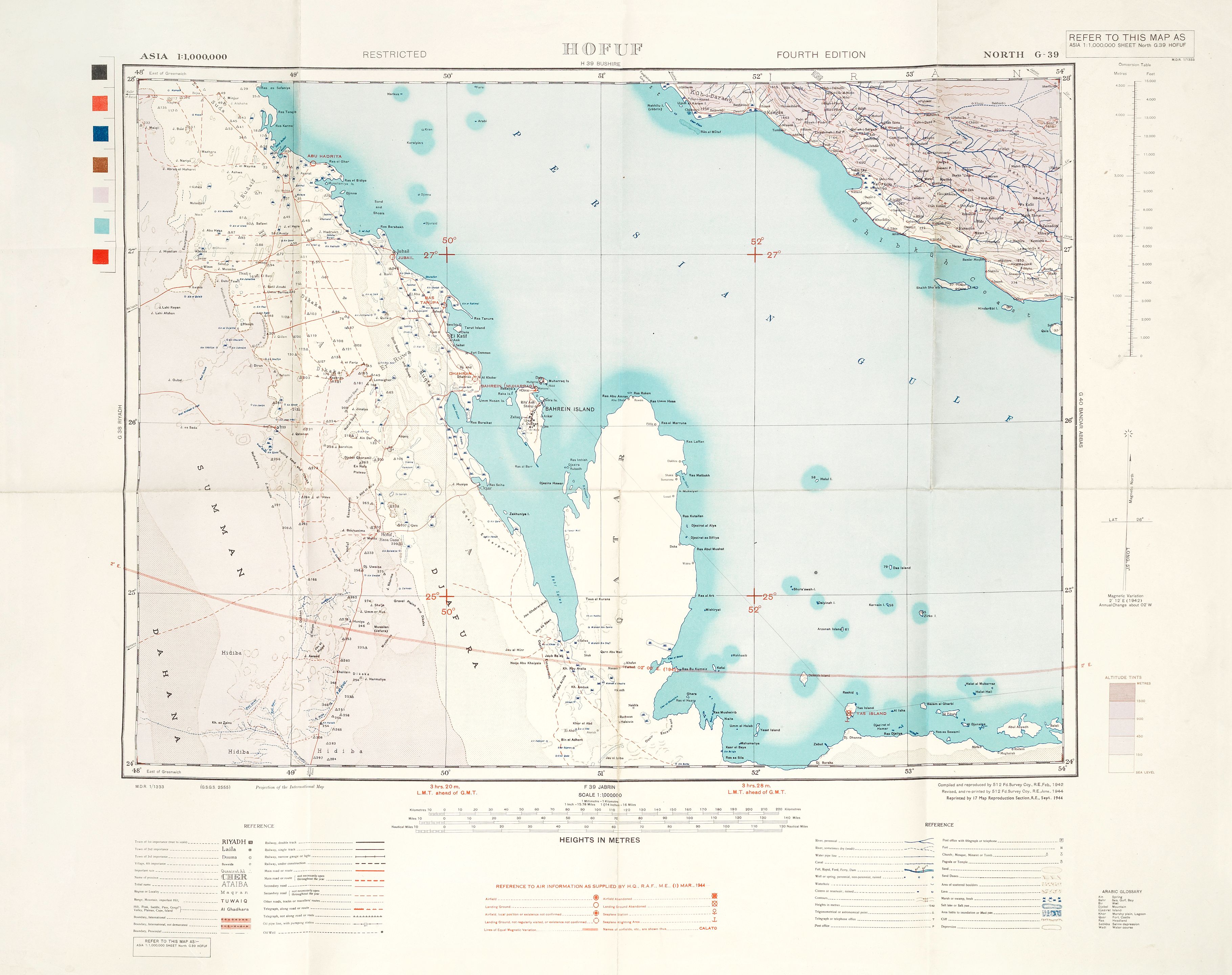 Bonhams : PERSIAN GULF - WORLD WAR II MILITARY MAPS Hofuf; Bandar ...