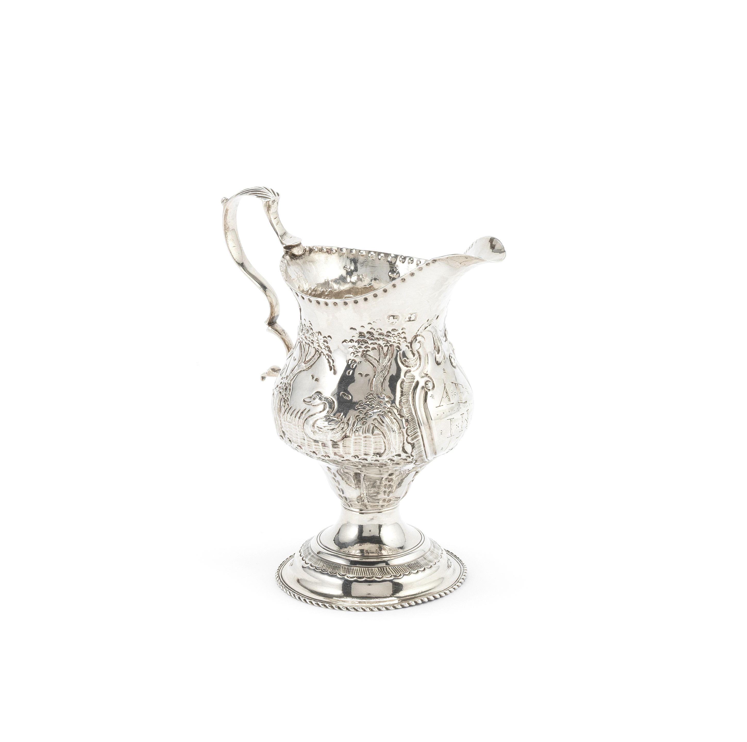 Bonhams : A George III silver cream jug probably Thomas Sharratt ...