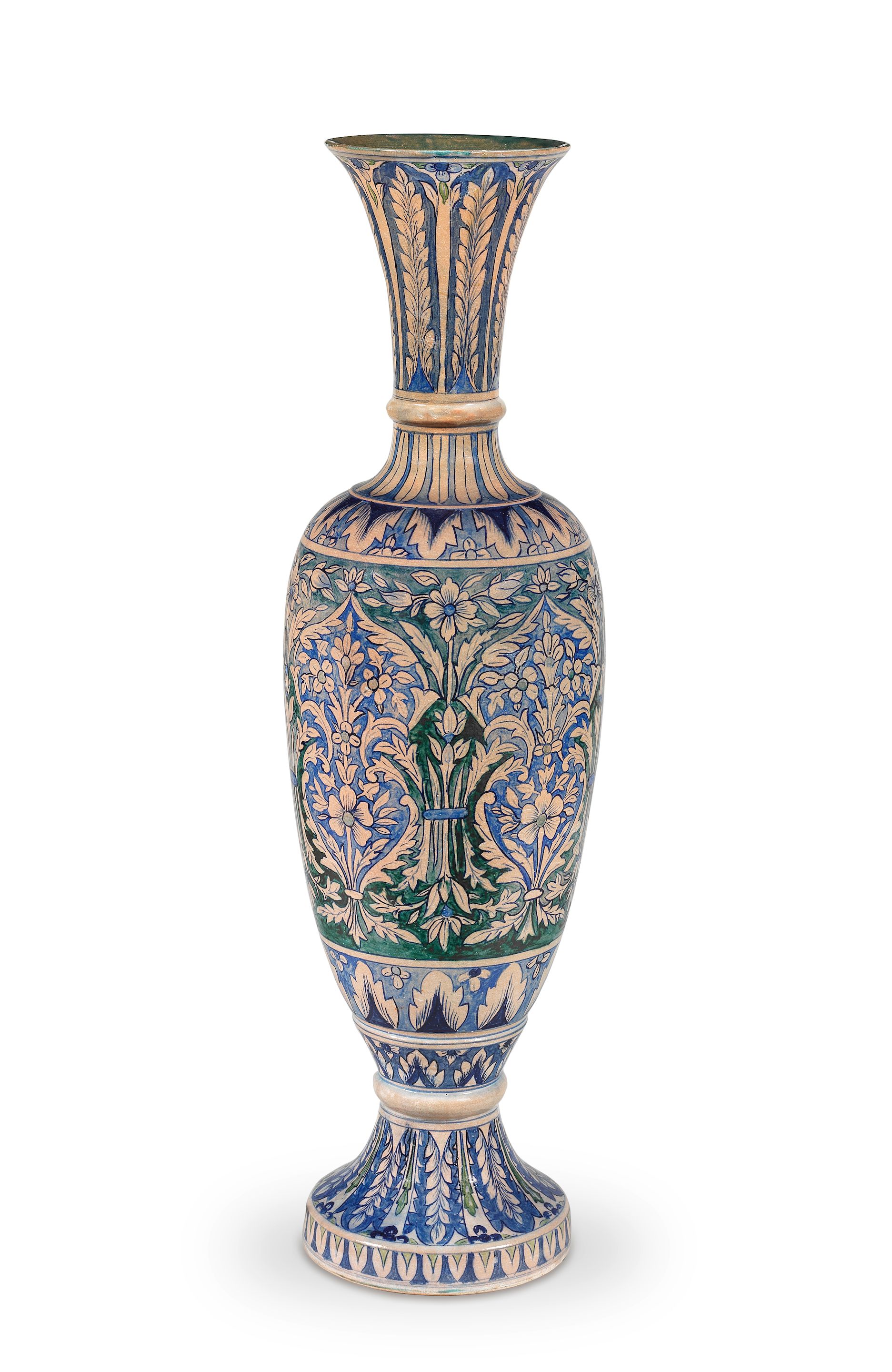 Bonhams : A large Bombay School of Arts pottery vase in the Multan ...
