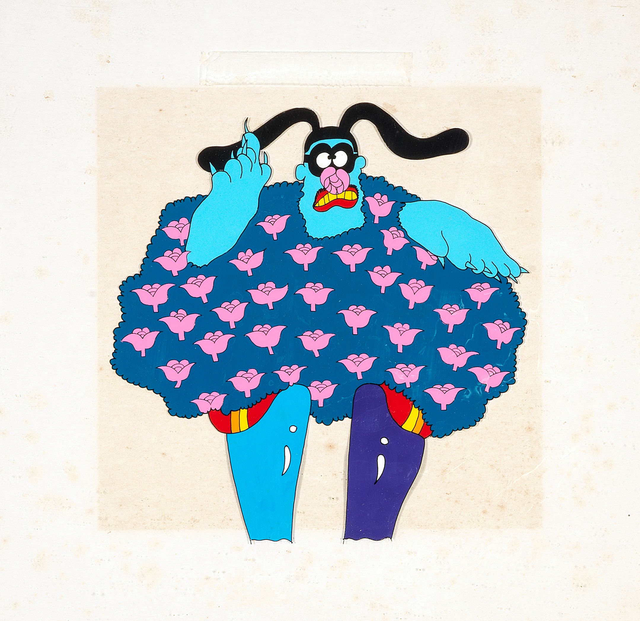 Yellow Submarine Blue Meanie The Beatles Original Film Cell From The