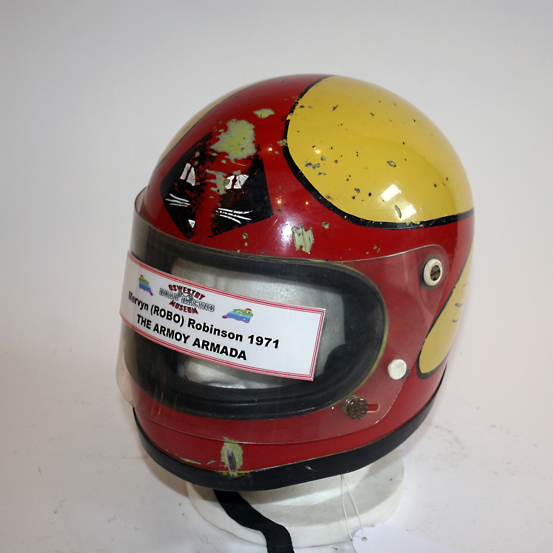 Bonhams Cars : Mervyn Robinson A signed full-face helmet used while ...