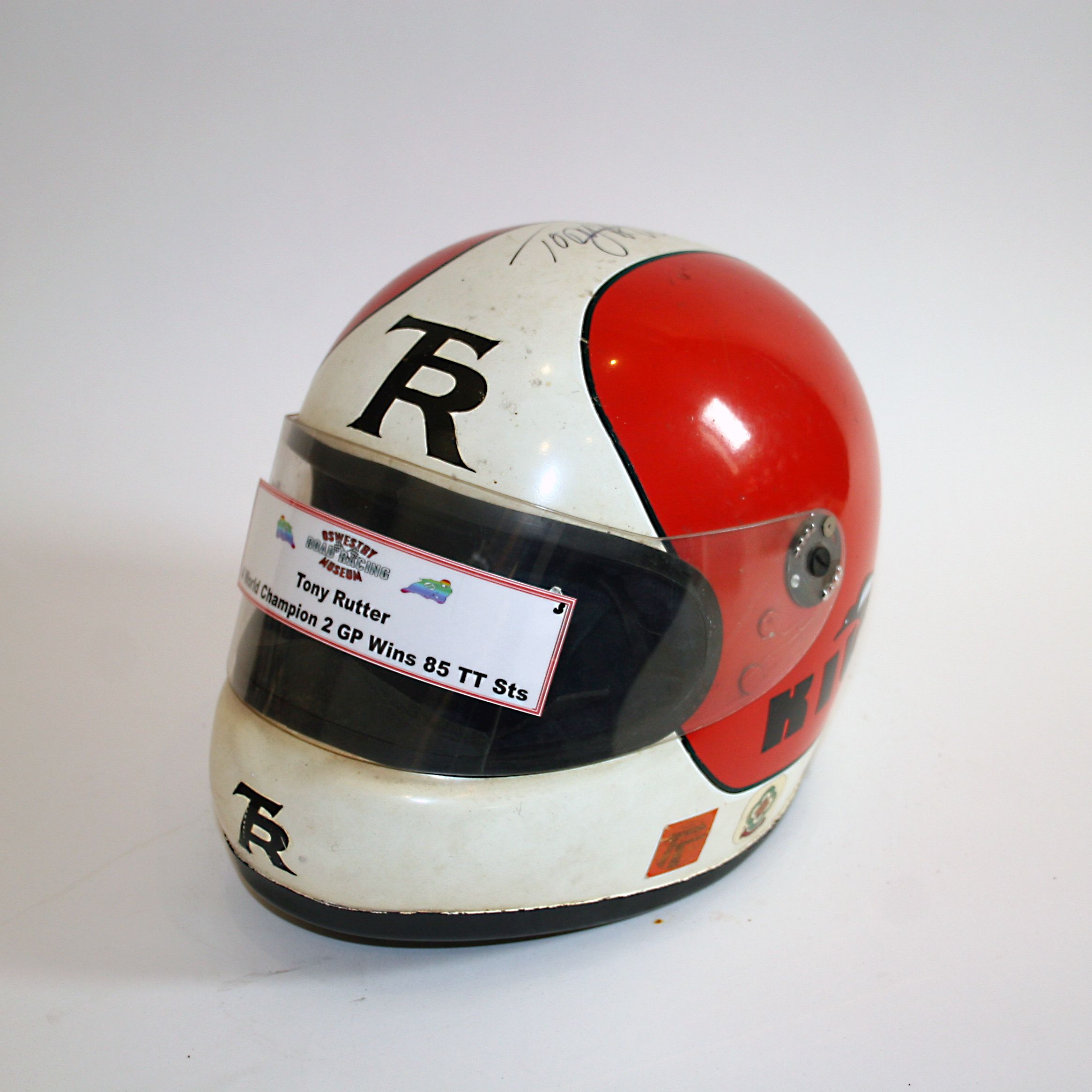 Bonhams Cars : Tony Rutter A signed full-face helmet by Kiwi, Swiss ...