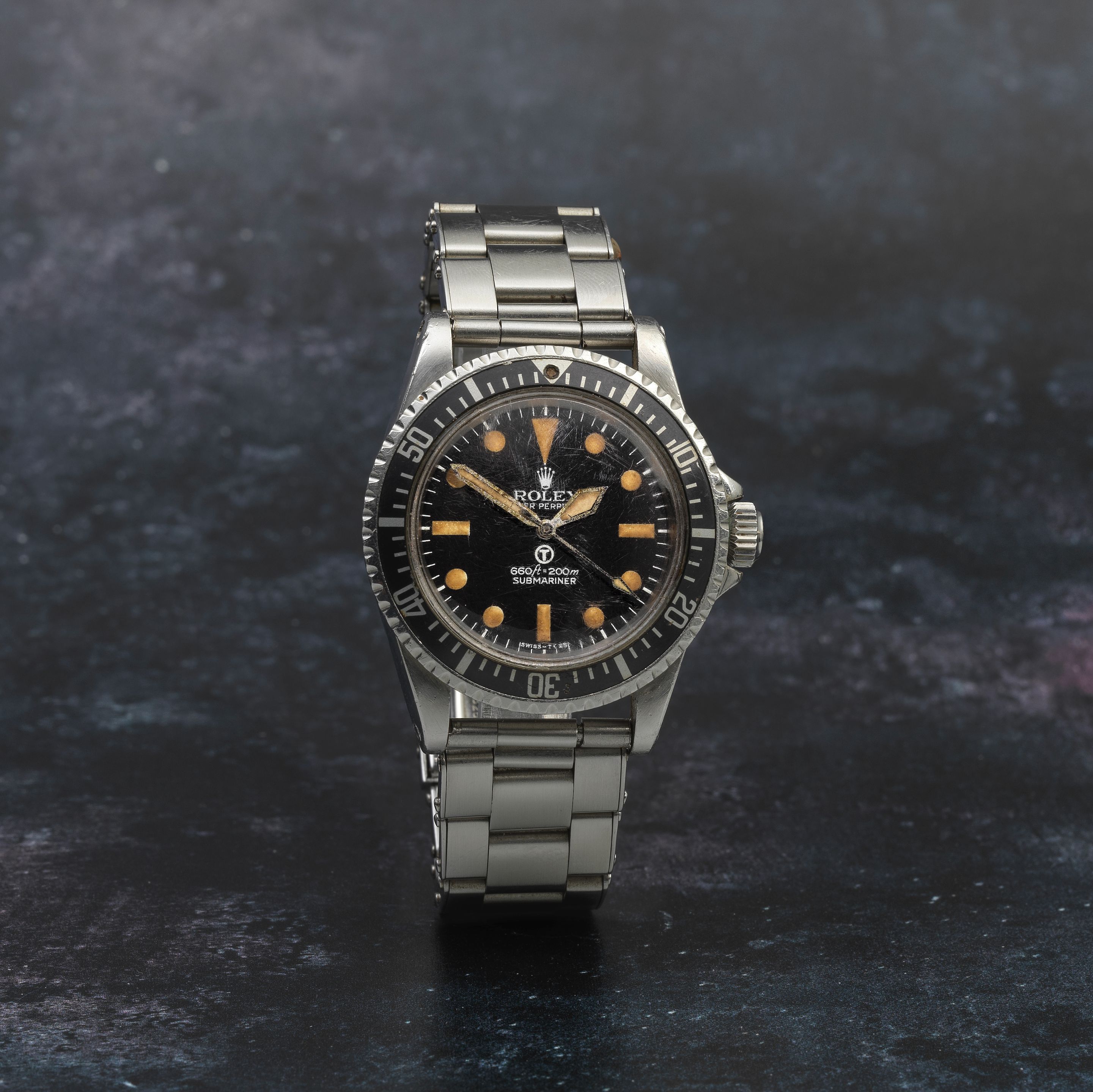 Bonhams : Rolex. A rare military issue stainless steel automatic ...