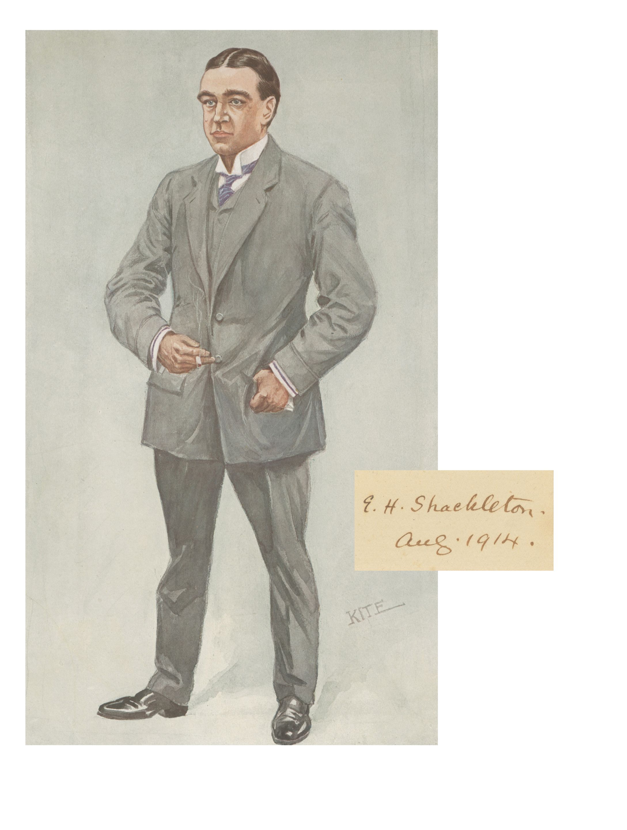 Bonhams : SHACKLETON (ERNEST HENRY) Sir Ernest Henry Shackleton ('Men ...