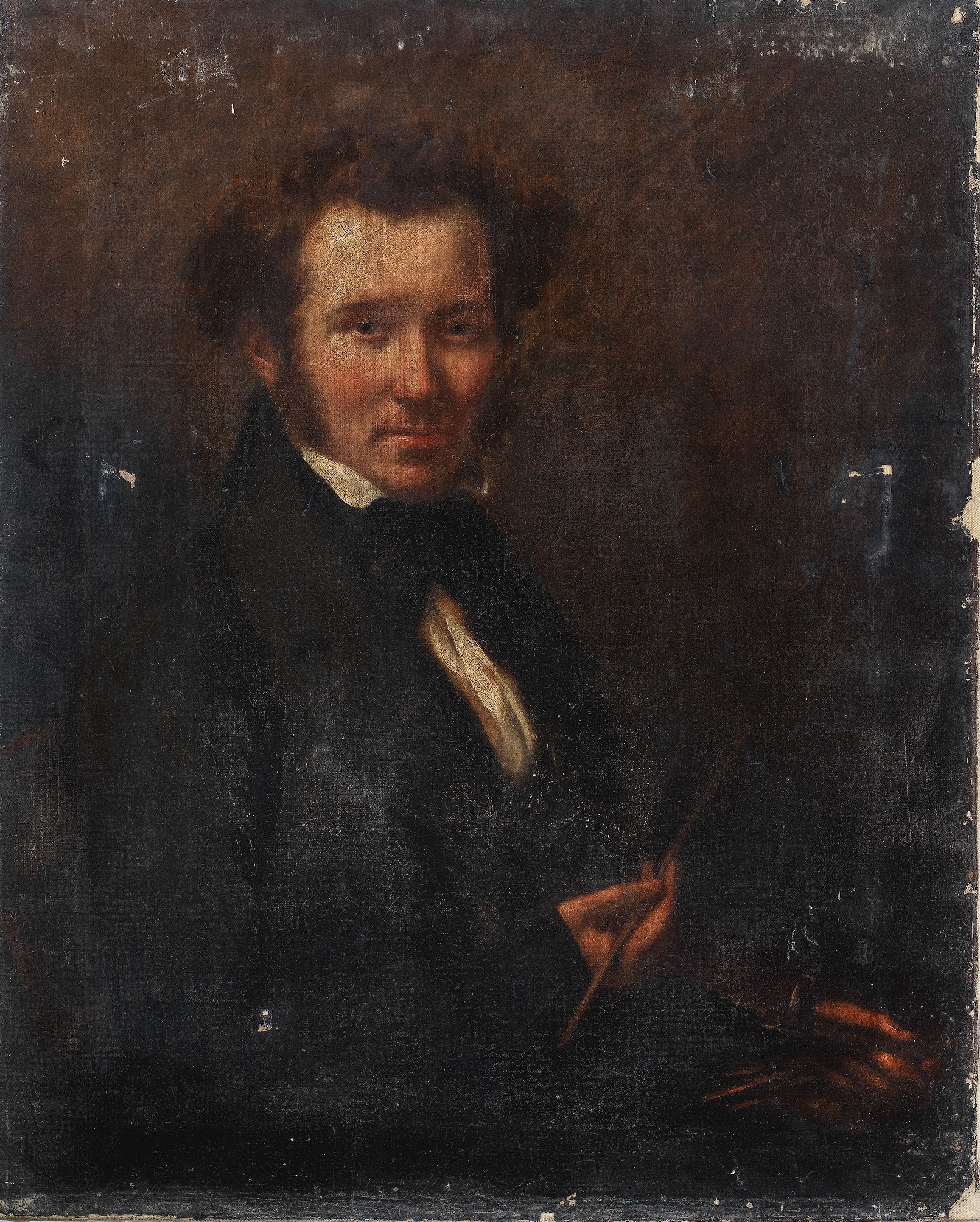 Bonhams : English School, early 19th Century Self-Portrait of an artist ...
