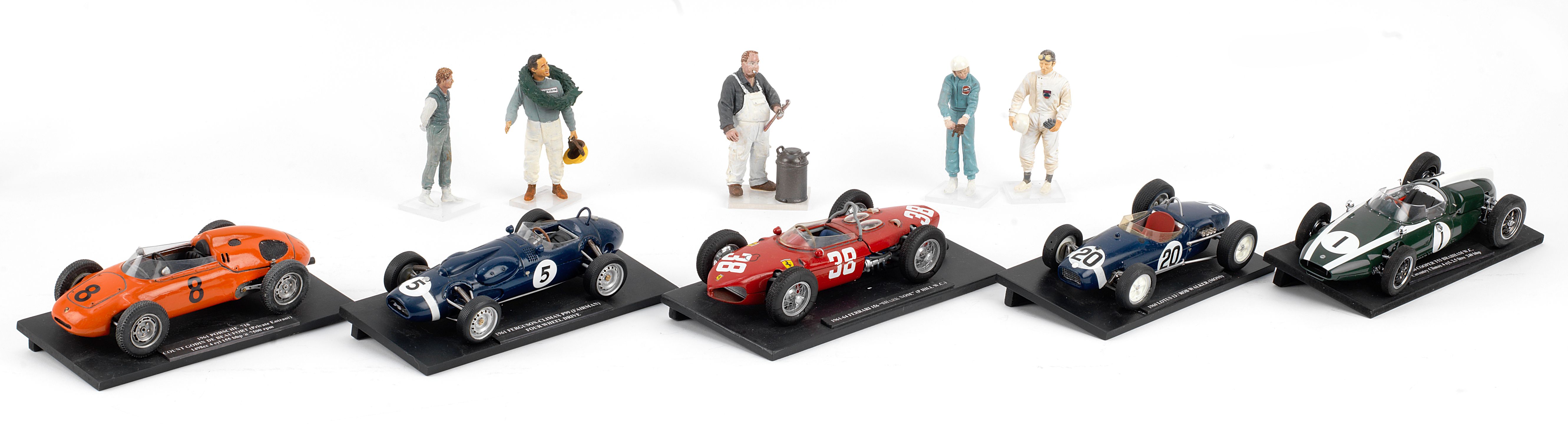 Bonhams Cars : Five scale models of 1960-1961 race cars, ((9))