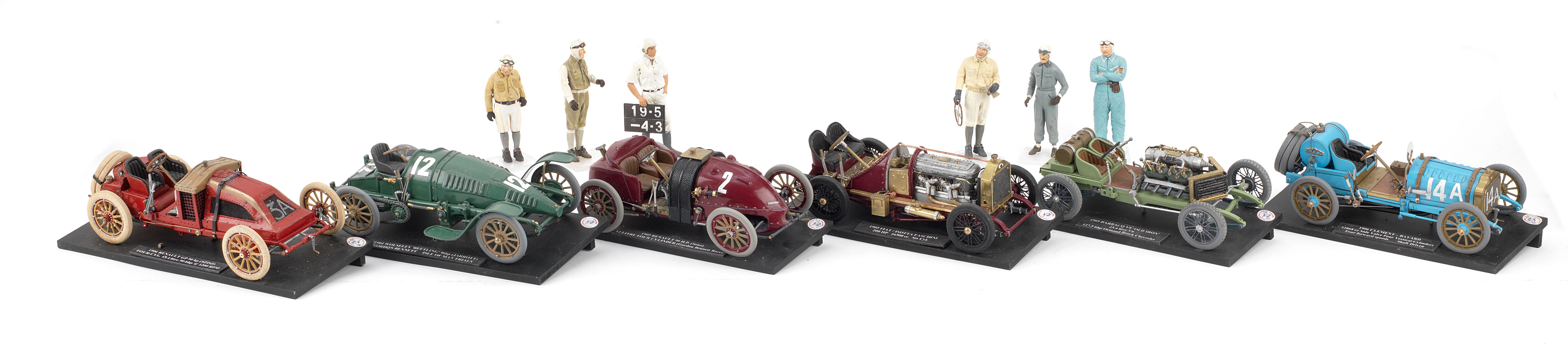 Bonhams Cars : Six small scale models of 1904-1906 race cars, ((12))
