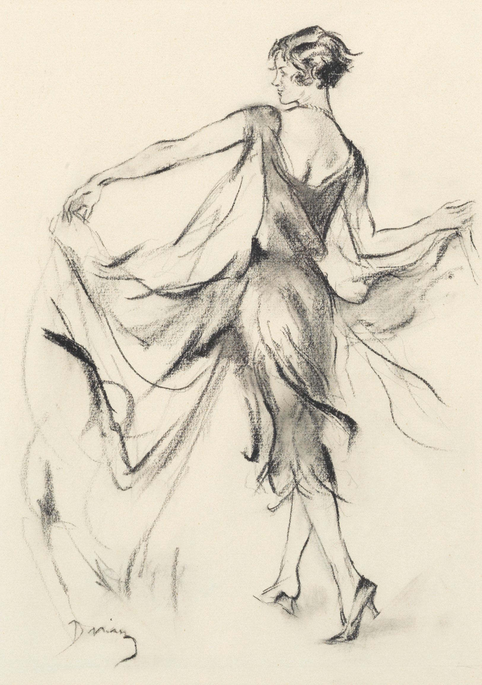 Bonhams : Etienne-Adrien Drian (French, 1885-1961) Portrait of Mrs ...