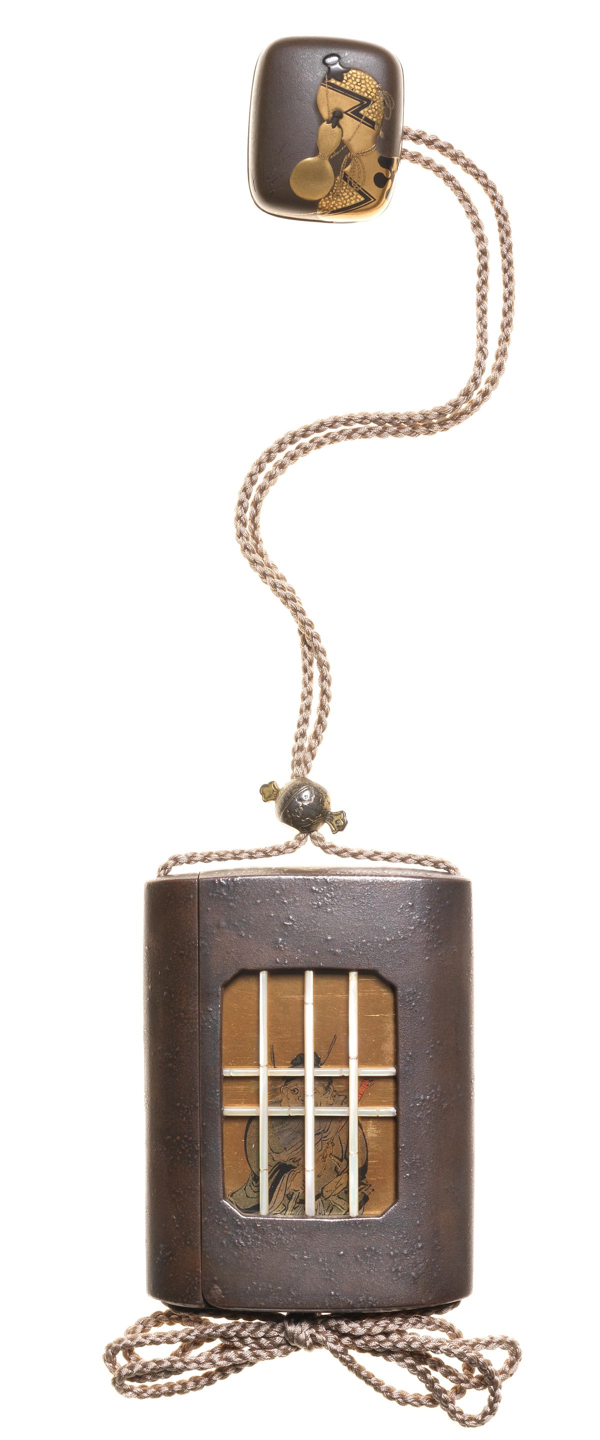 Bonhams : SHIBATA ZESHIN (1807-1891) A Lacquer Inro with Shoki the ...