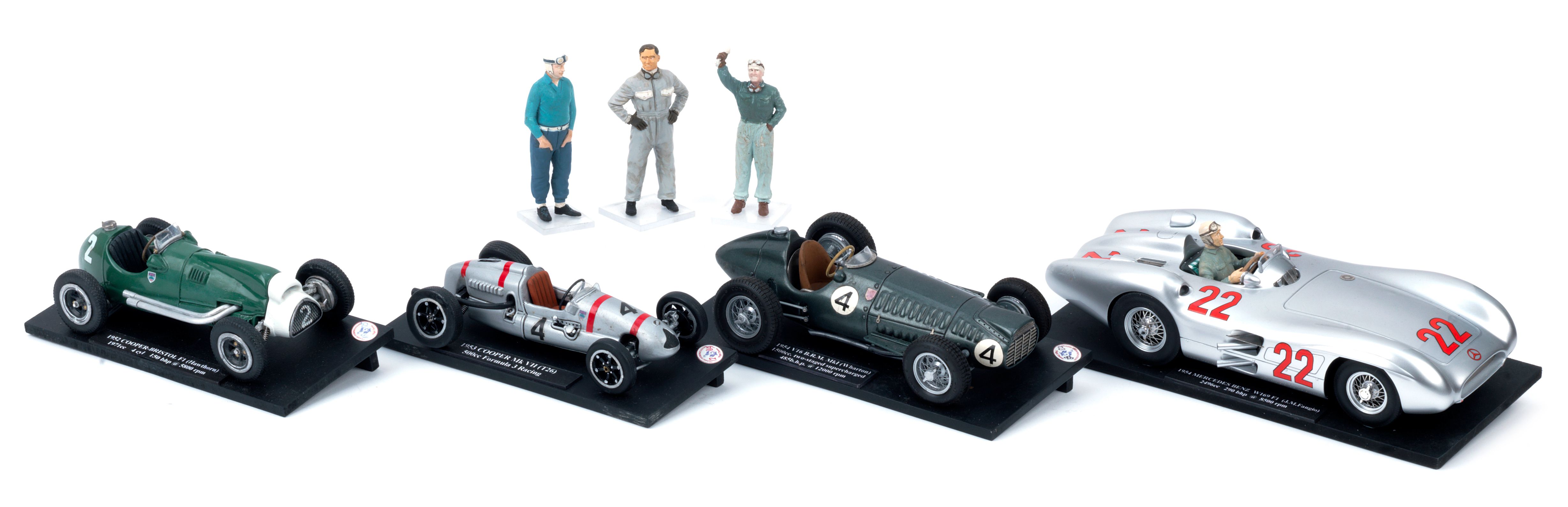 Bonhams Cars : Four scale models of 1952-1954 race cars, ((7))