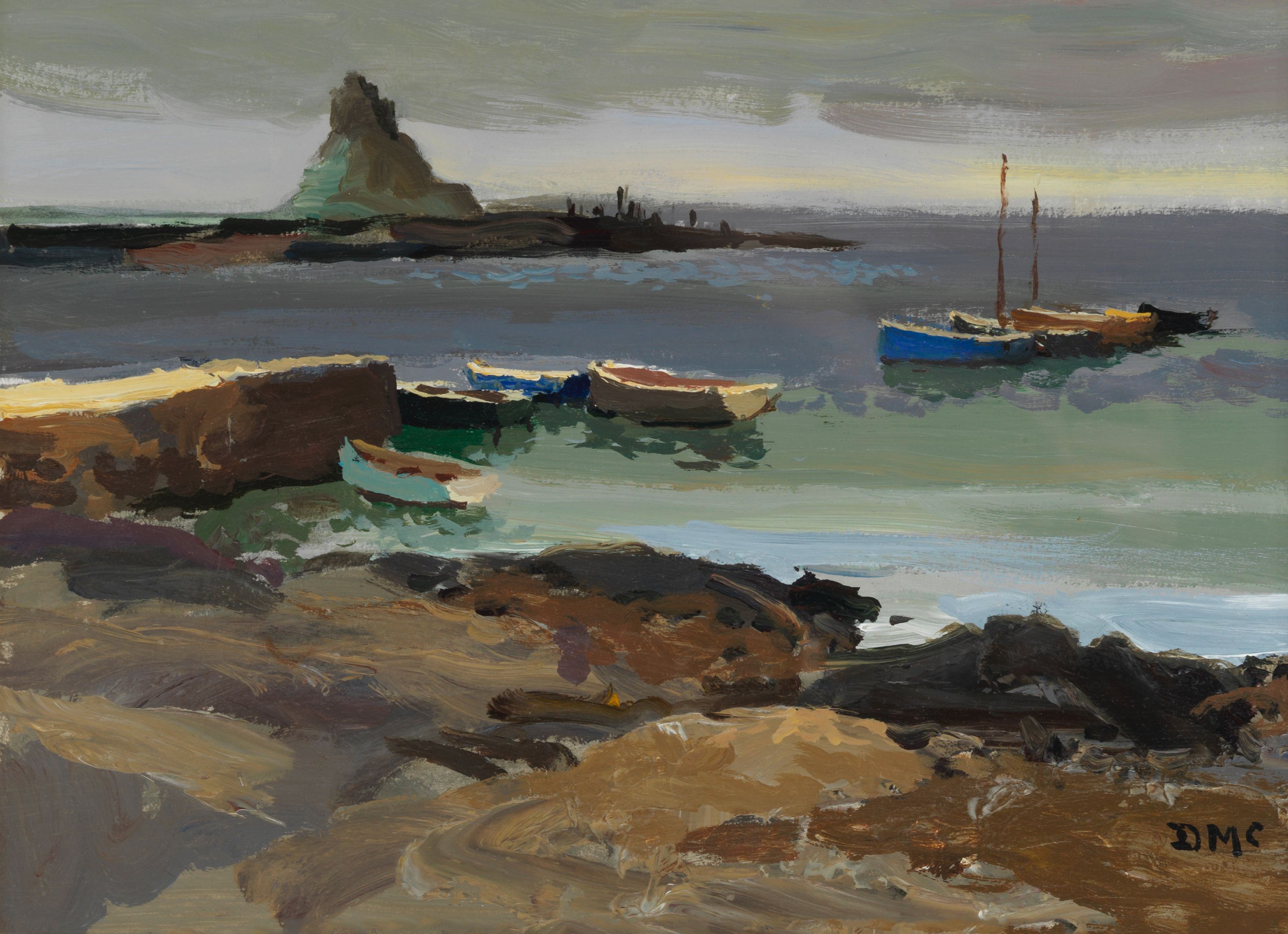 Bonhams : Donald McIntyre (British, 1923-2009) Castle Holy Island No. 3