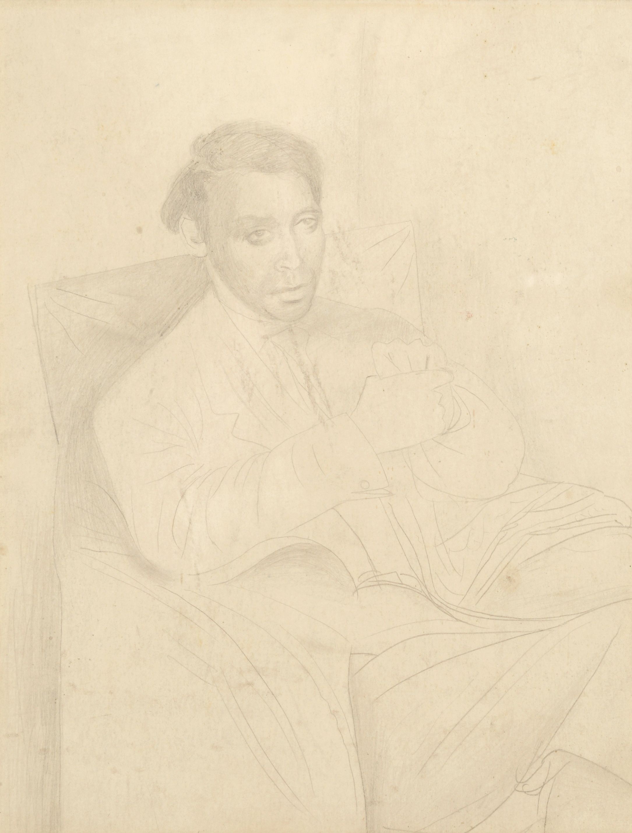 Bonhams : Christopher Wood (British, 1901-1930) Portrait of a Young Man