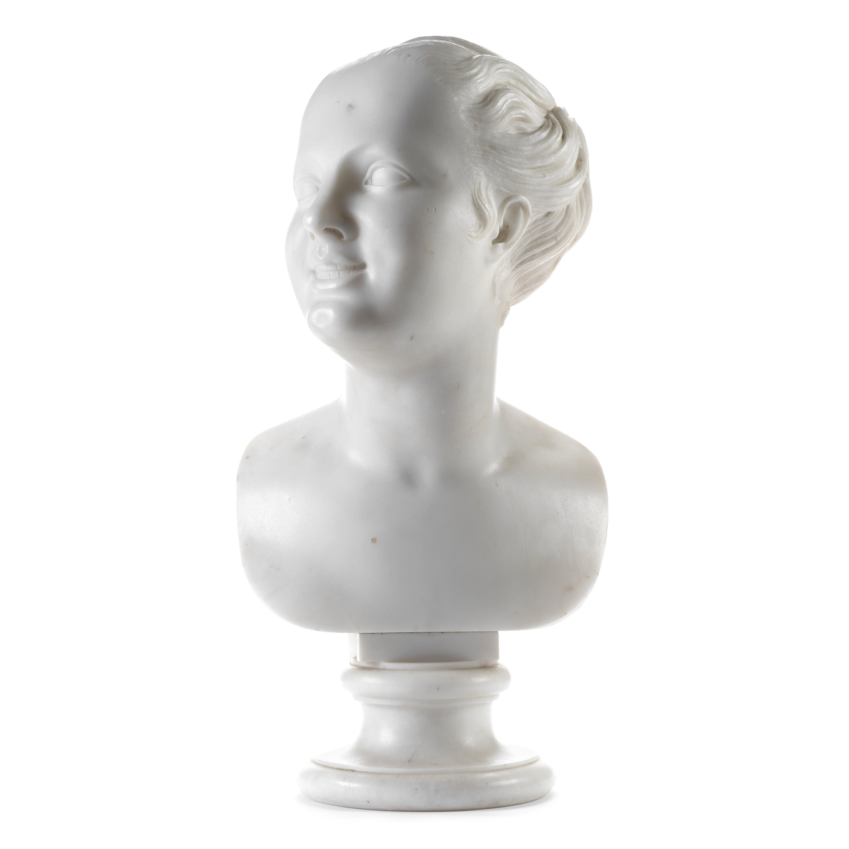 Bonhams An Italian Carved White Marble Bust Of A Fauness Probably