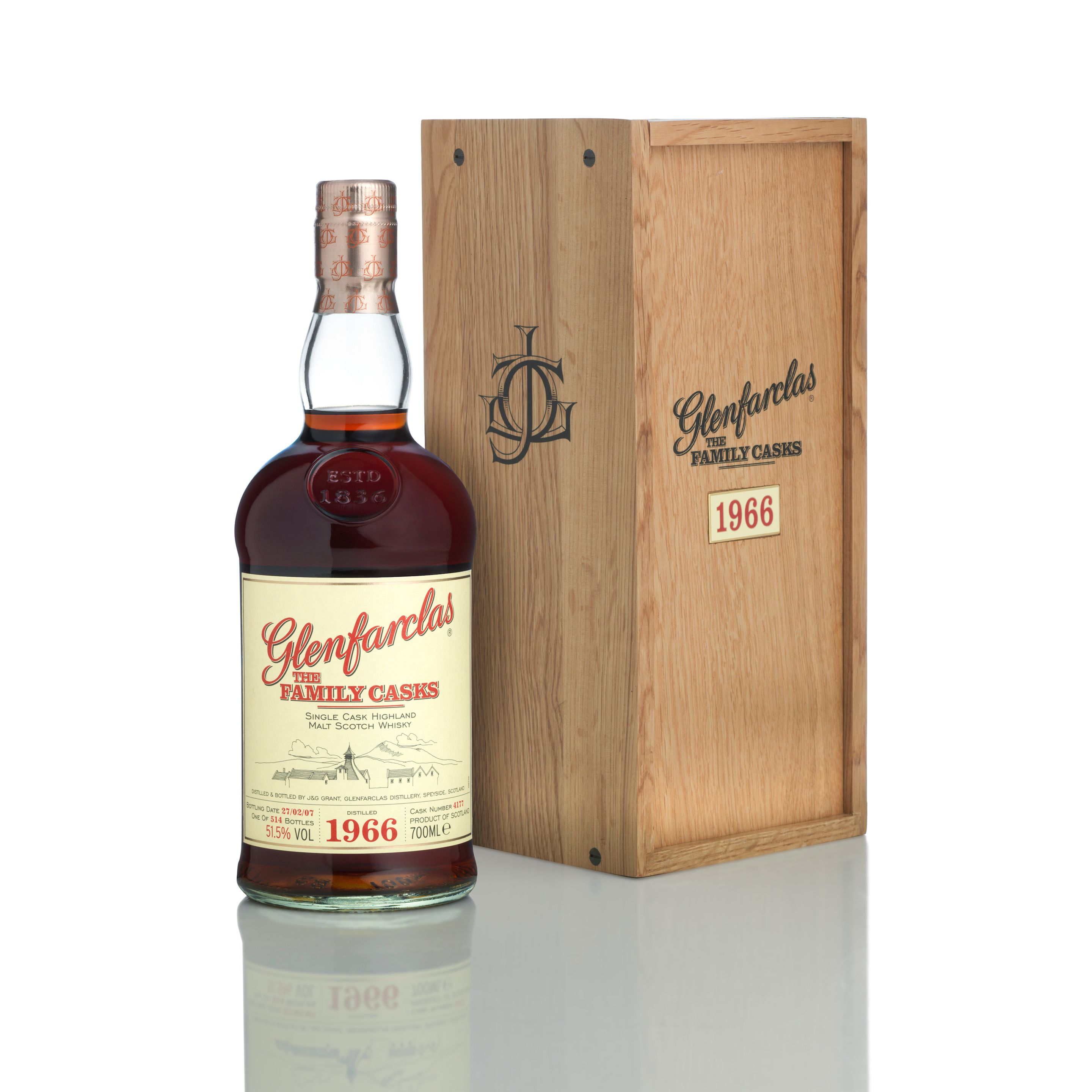 Bonhams : Glenfarclas The Family Cask-1966