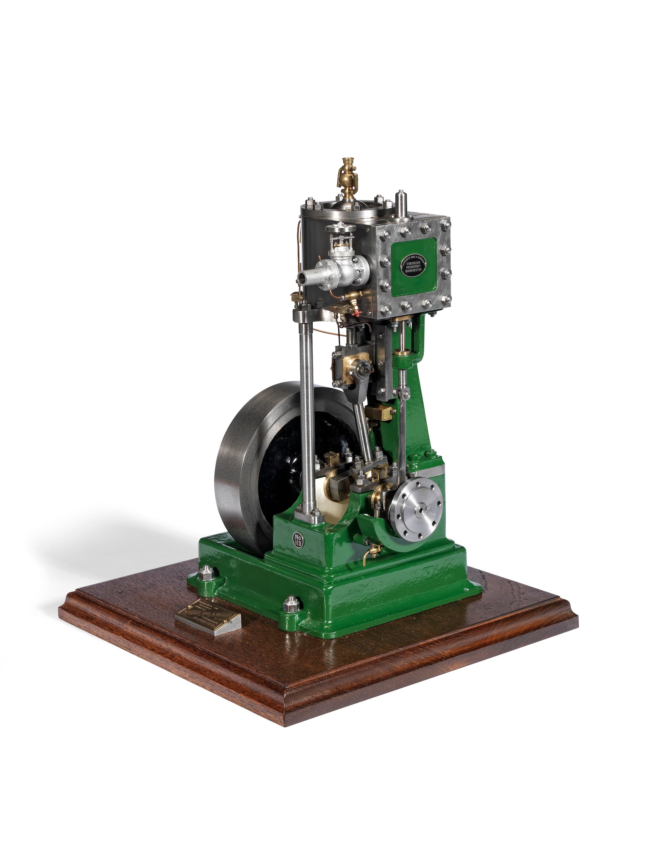 Bonhams : A MODEL VERTICAL INDUSTRIAL STEAM ENGINE, ENGLISH, 20TH CENTURY,