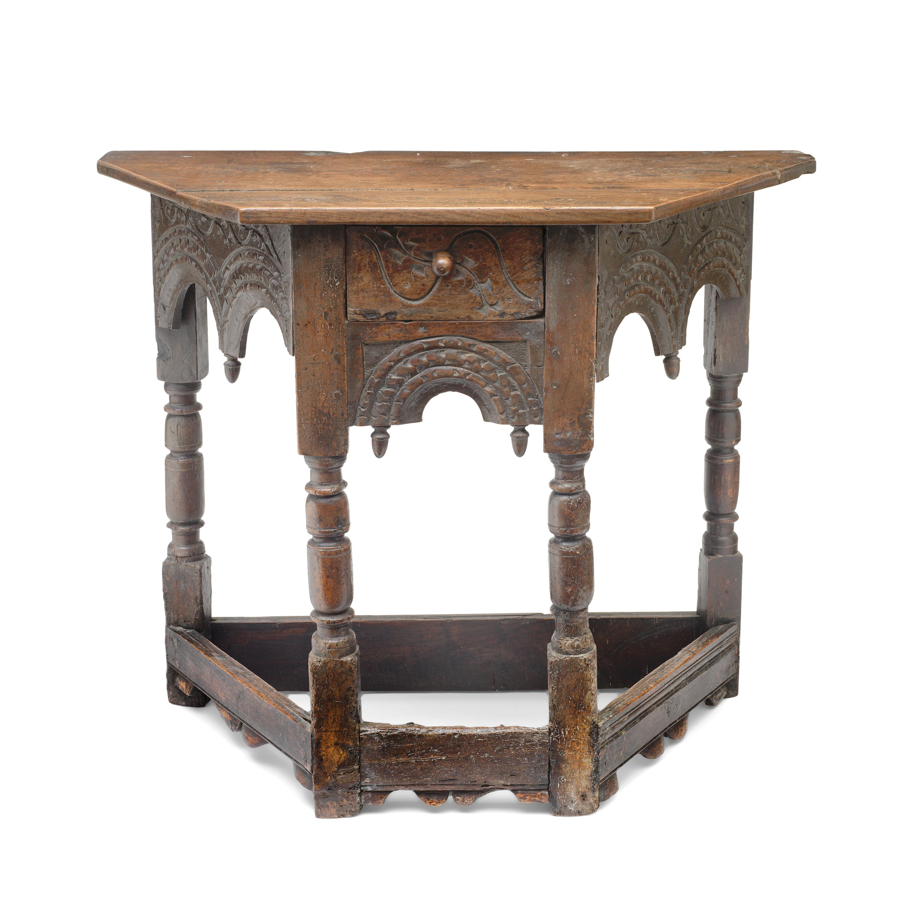 Bonhams : A 17th century-style oak credence table