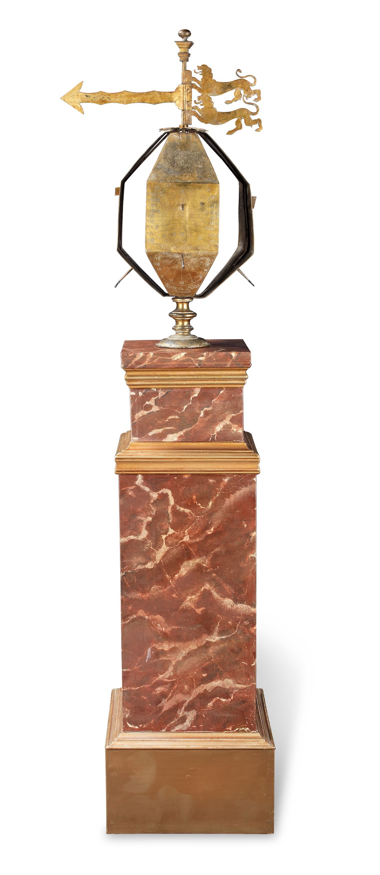 Bonhams : An 18th Century-Style Combined Polyhedral Sundial and ...