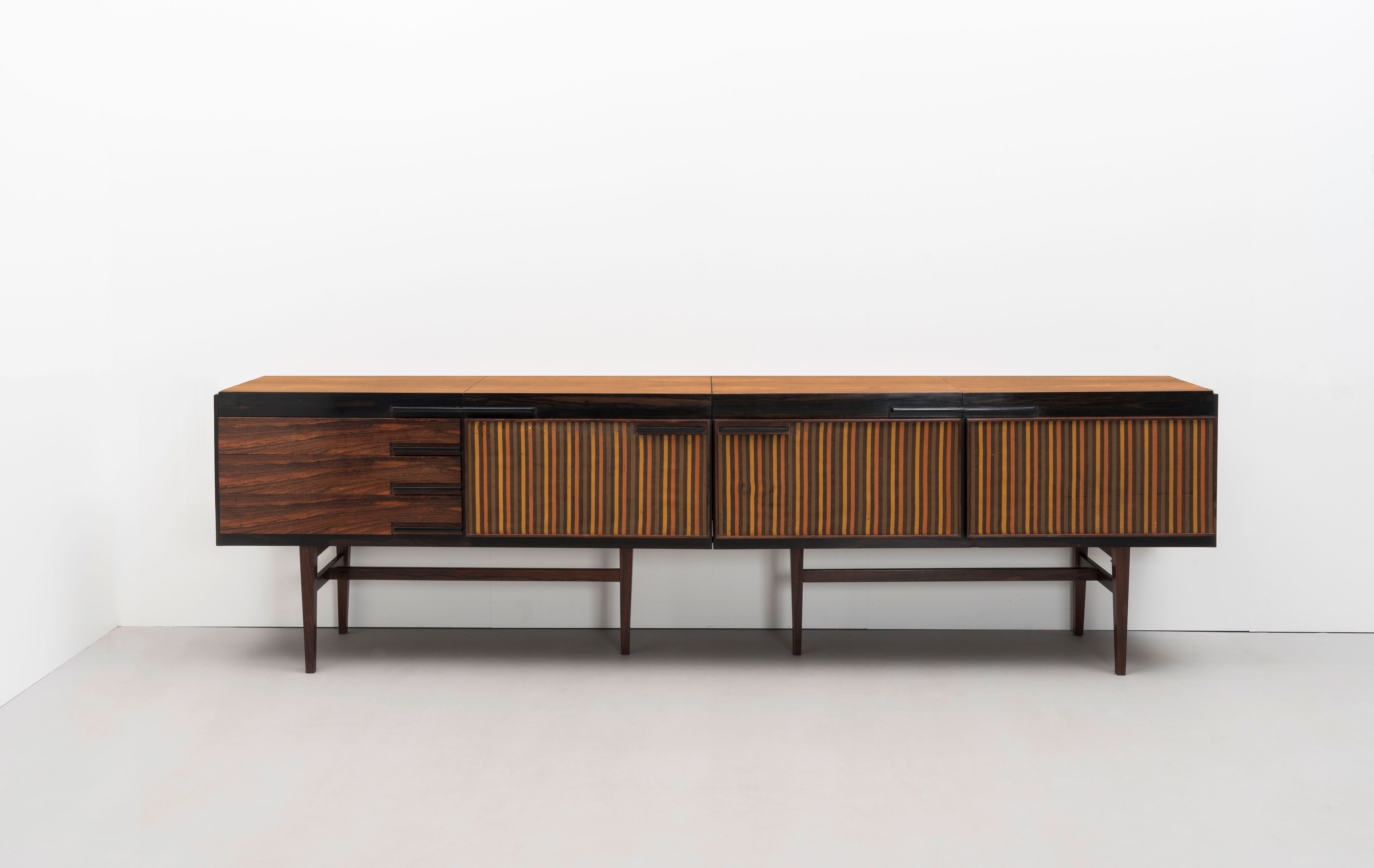 Bonhams : David Powell Unique 'Heal's' two-part sideboard, designed 1964