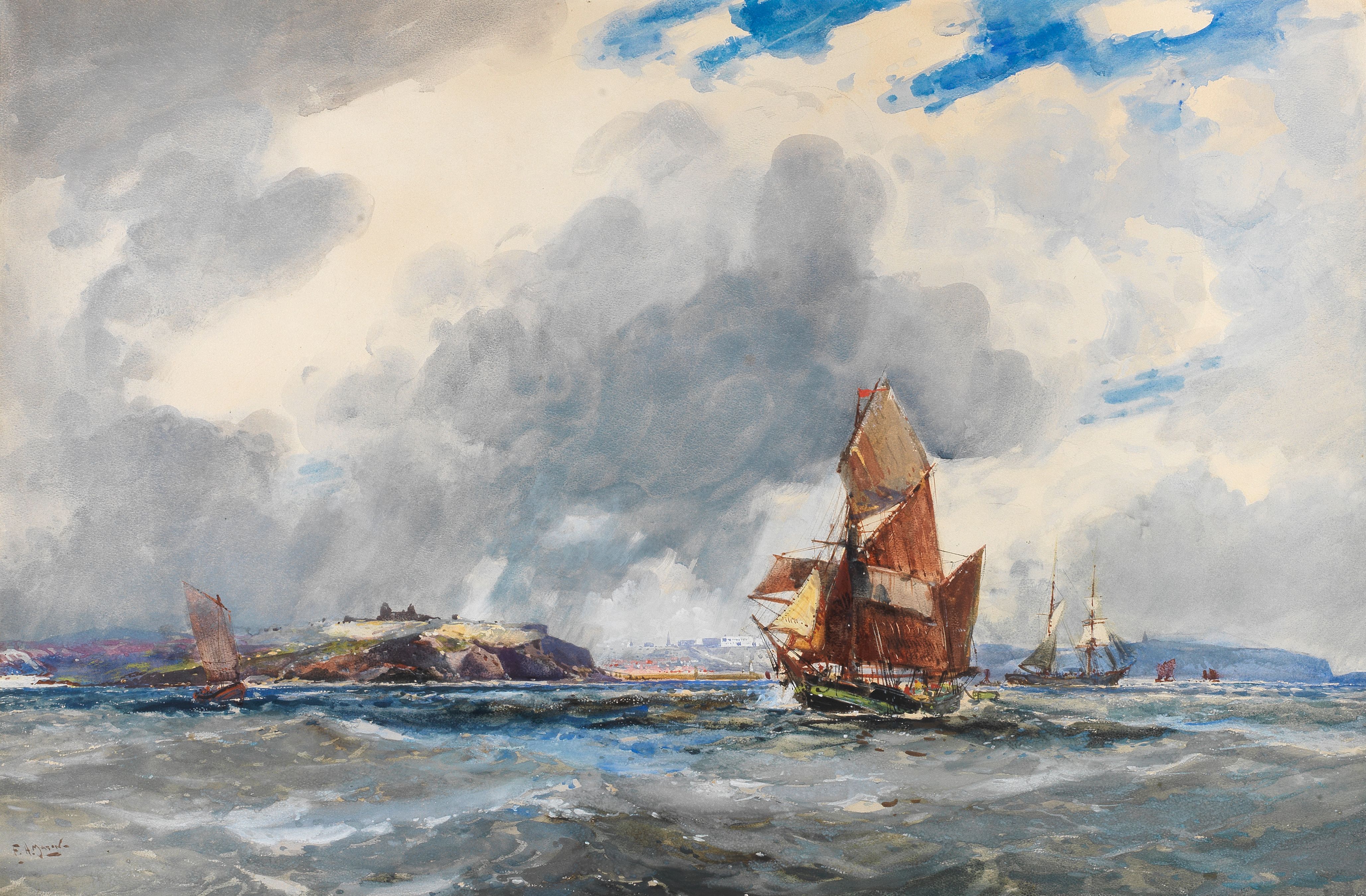 Bonhams : Frank Henry Mason (British, 1875-1965) Off Whitby