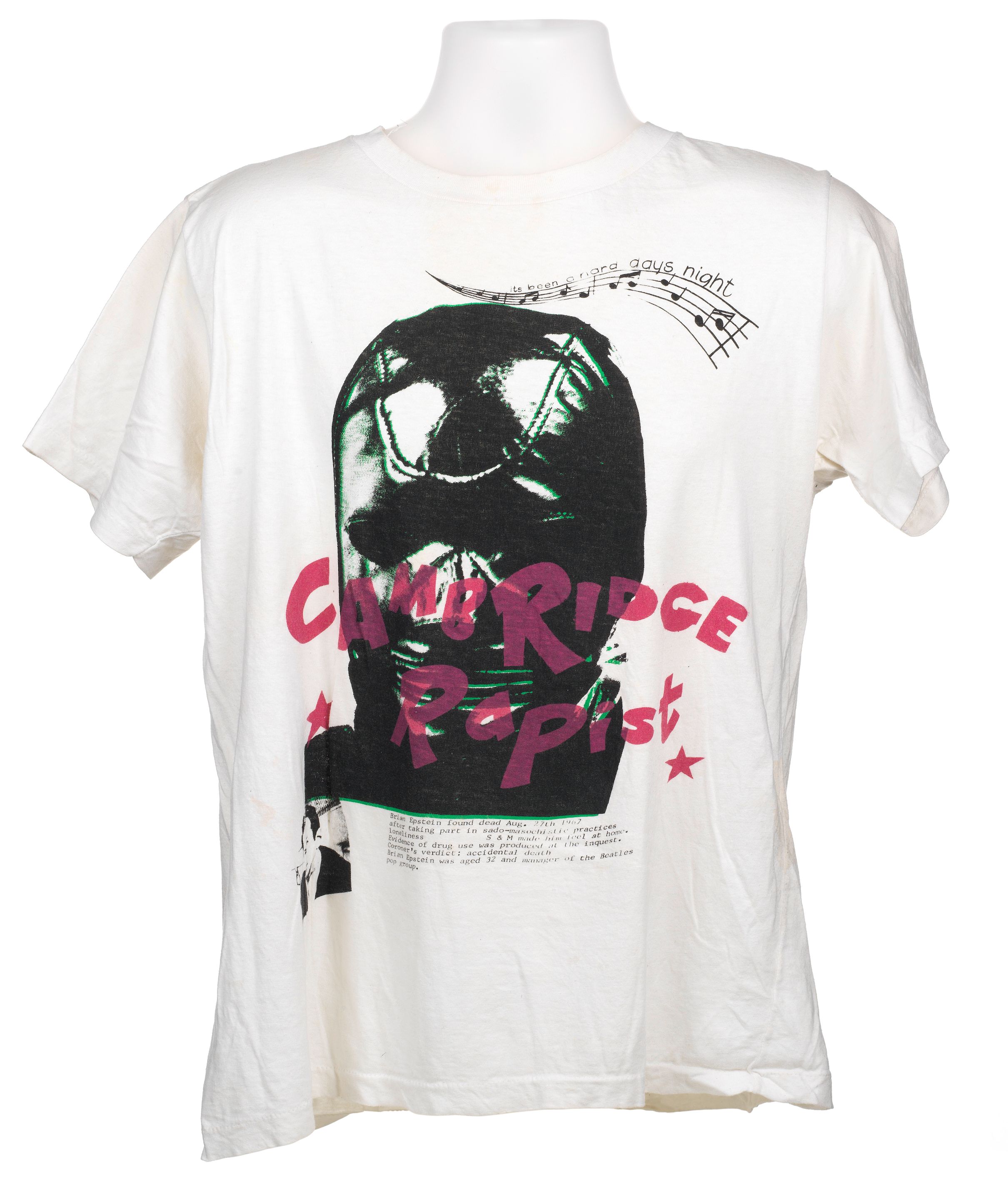 Bonhams : Vivienne Westwood and Malcolm McLaren A 'Cambridge Rapist ...
