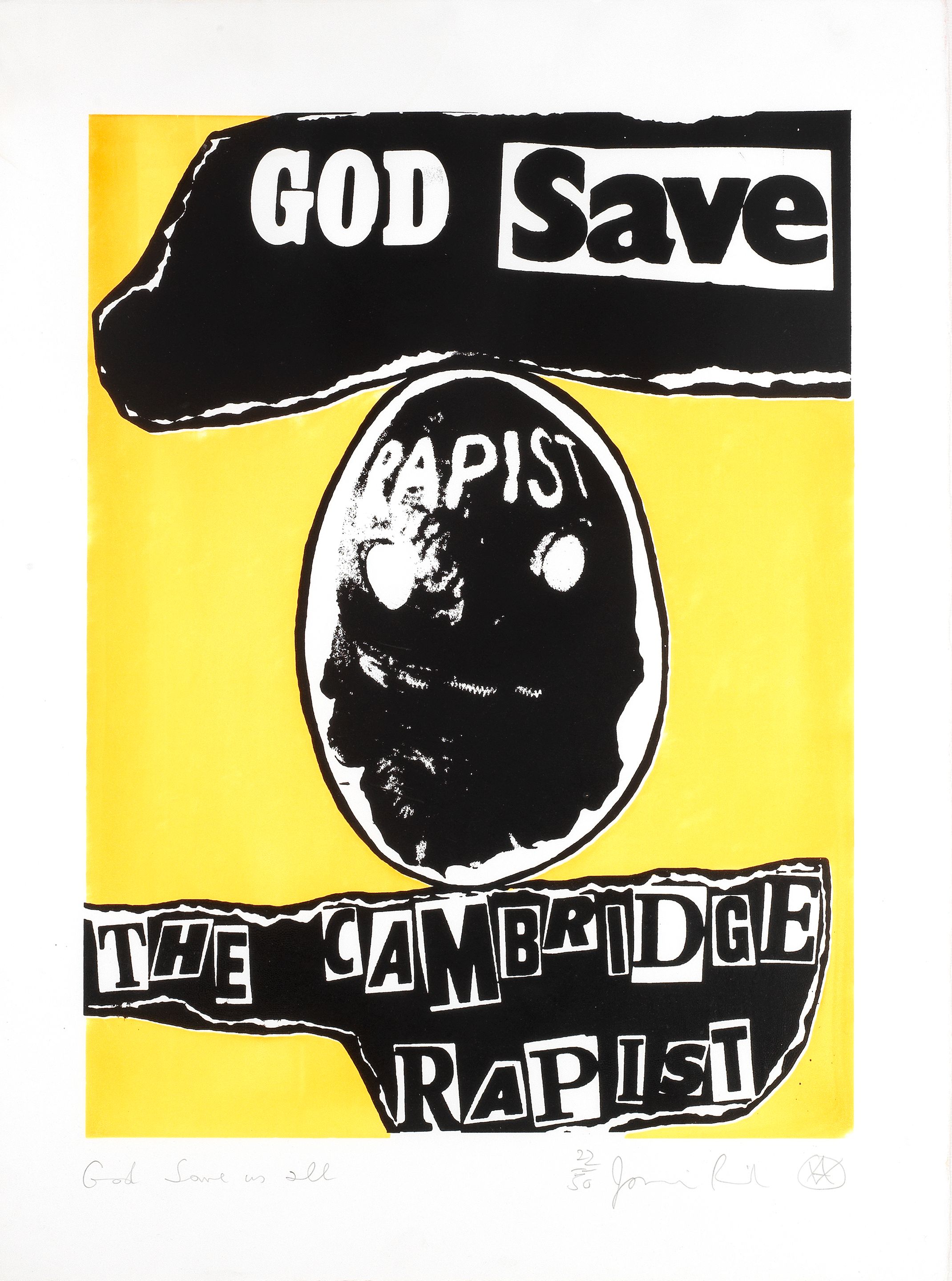 Bonhams : Jamie Reid (British, born 1947) God Save Us All (The ...