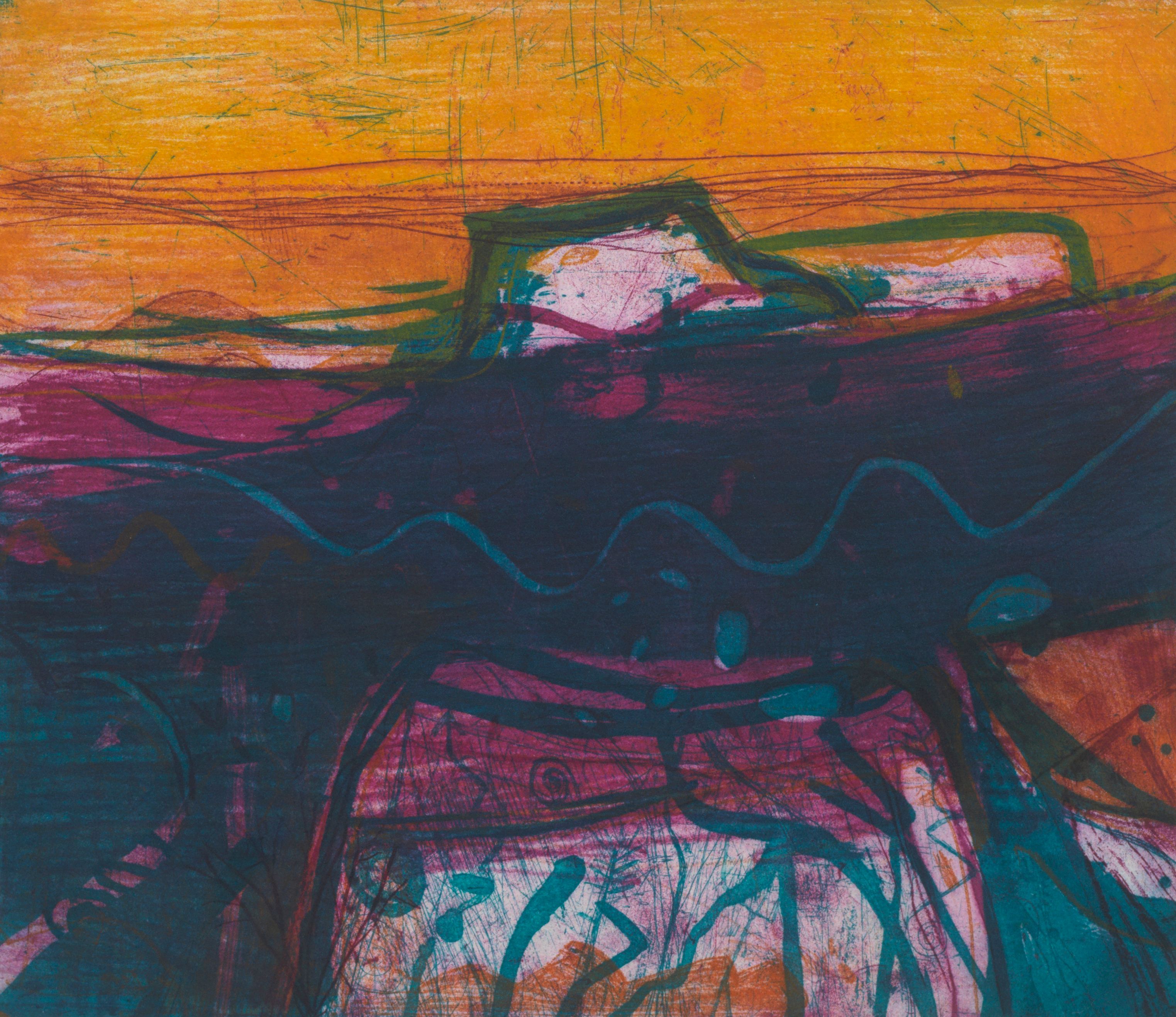 Bonhams : Barbara Rae C.B.E., R.A., R.S.A. (British, born 1943) Desert ...