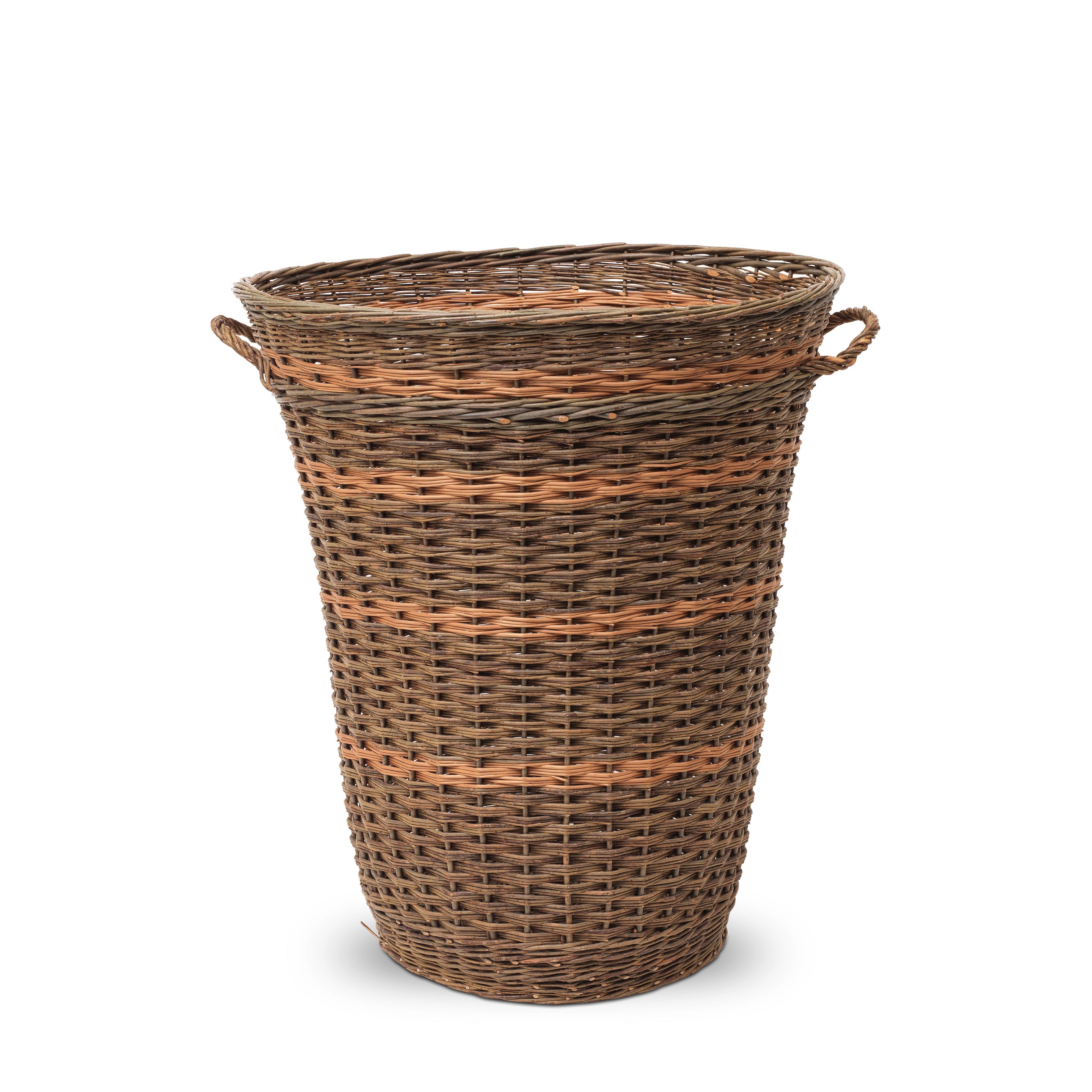 Bonhams : A very large wicker hop basket