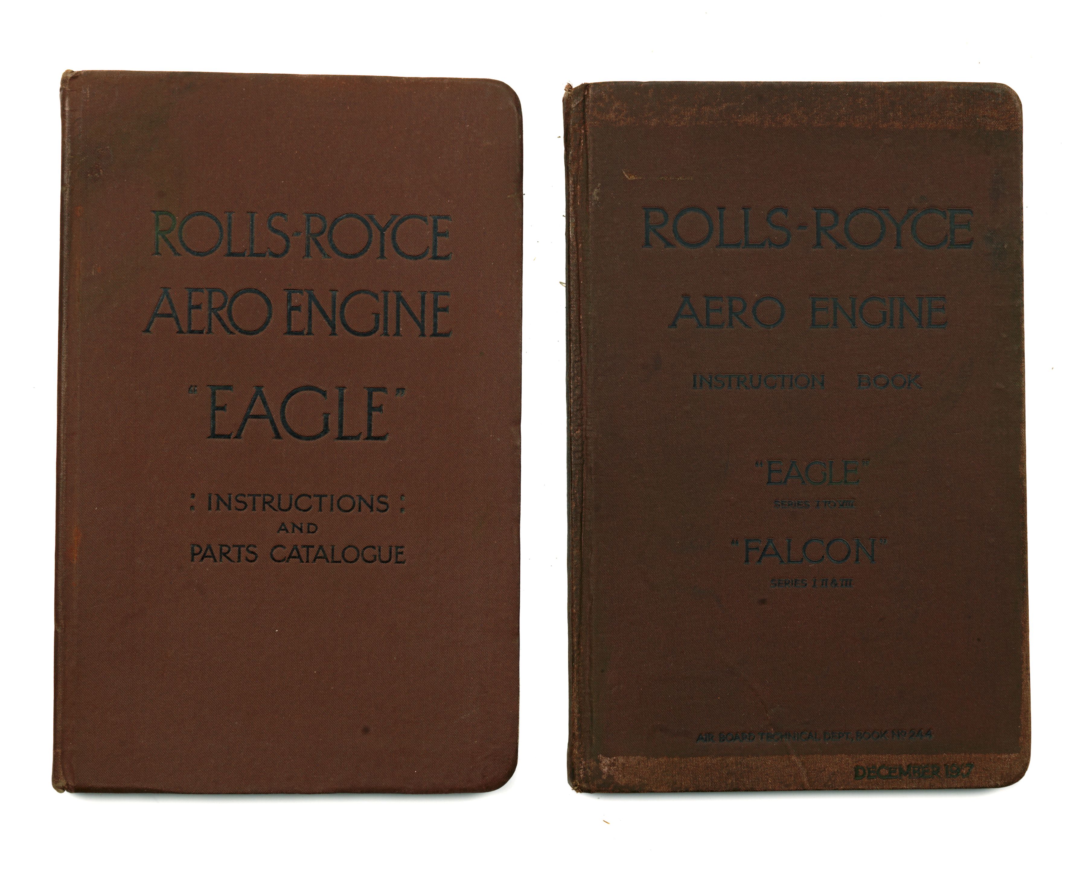 Bonhams Cars : Two Rolls-Royce Aero Engine instruction books for 'Eagle ...
