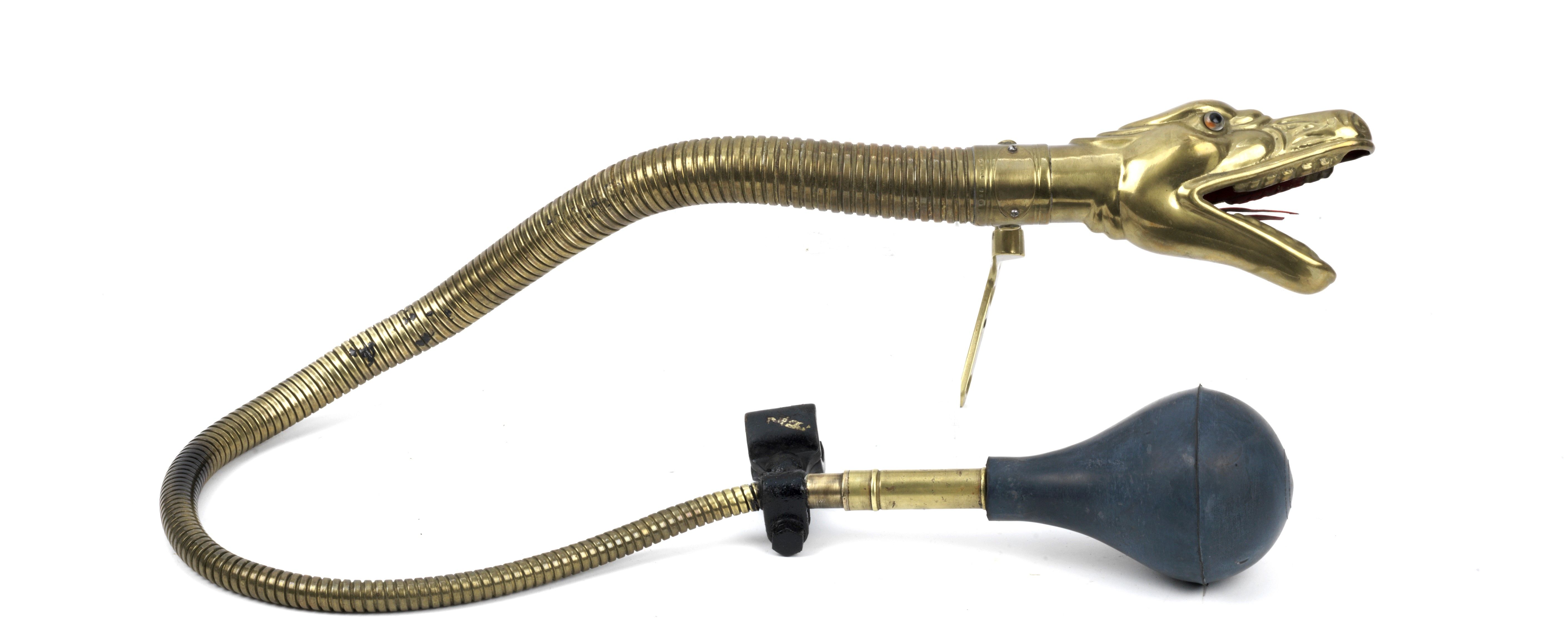 Bonhams Cars : An Edwardian Boa Constrictor 'Snake's Head' brass bulb ...