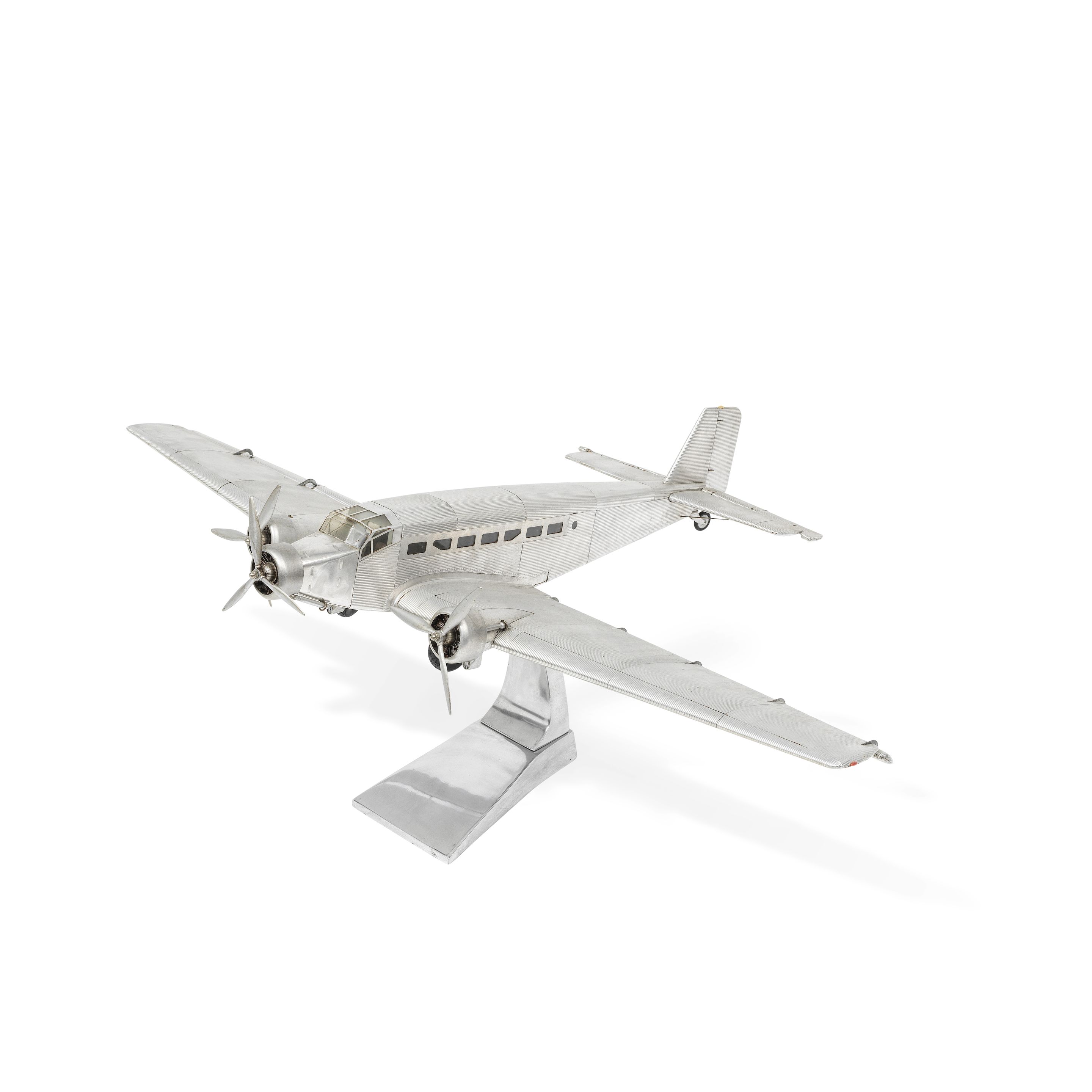 Bonhams : A large aluminium model of an aeroplane Made by Authentic Models