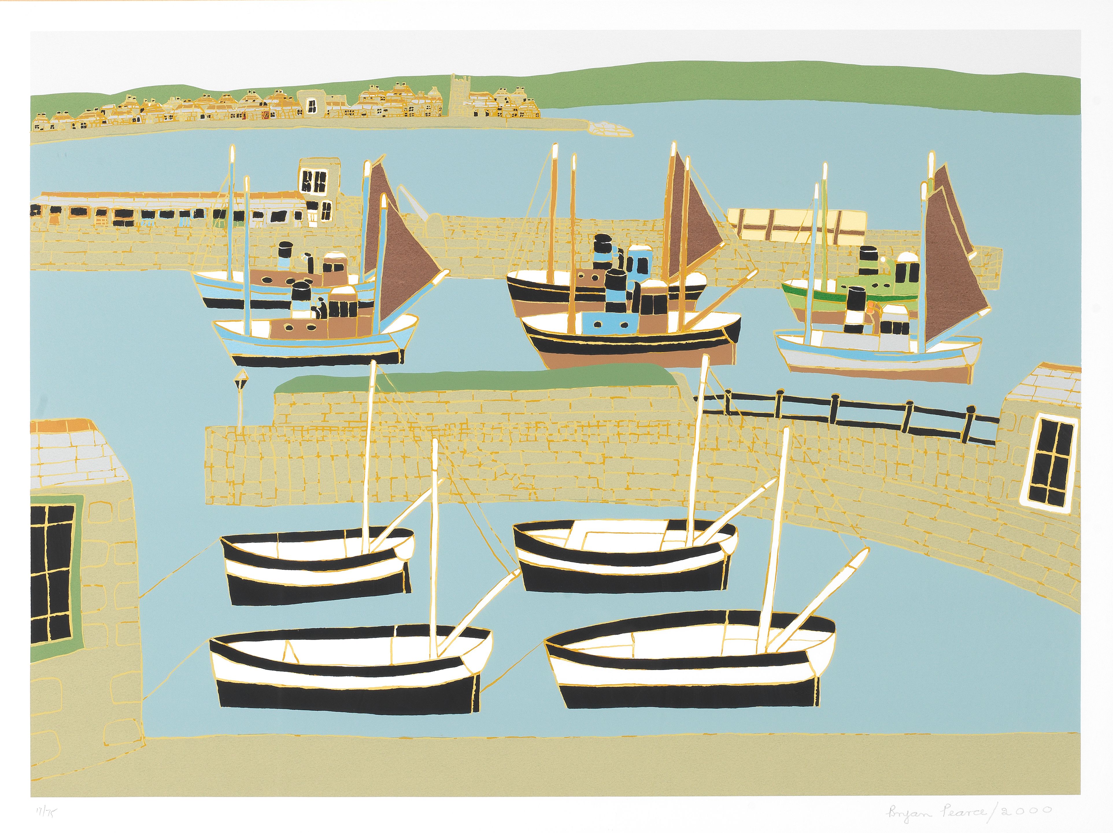 Bonhams : Bryan Pearce (British, 1929-2007) St. Ives Harbour ...