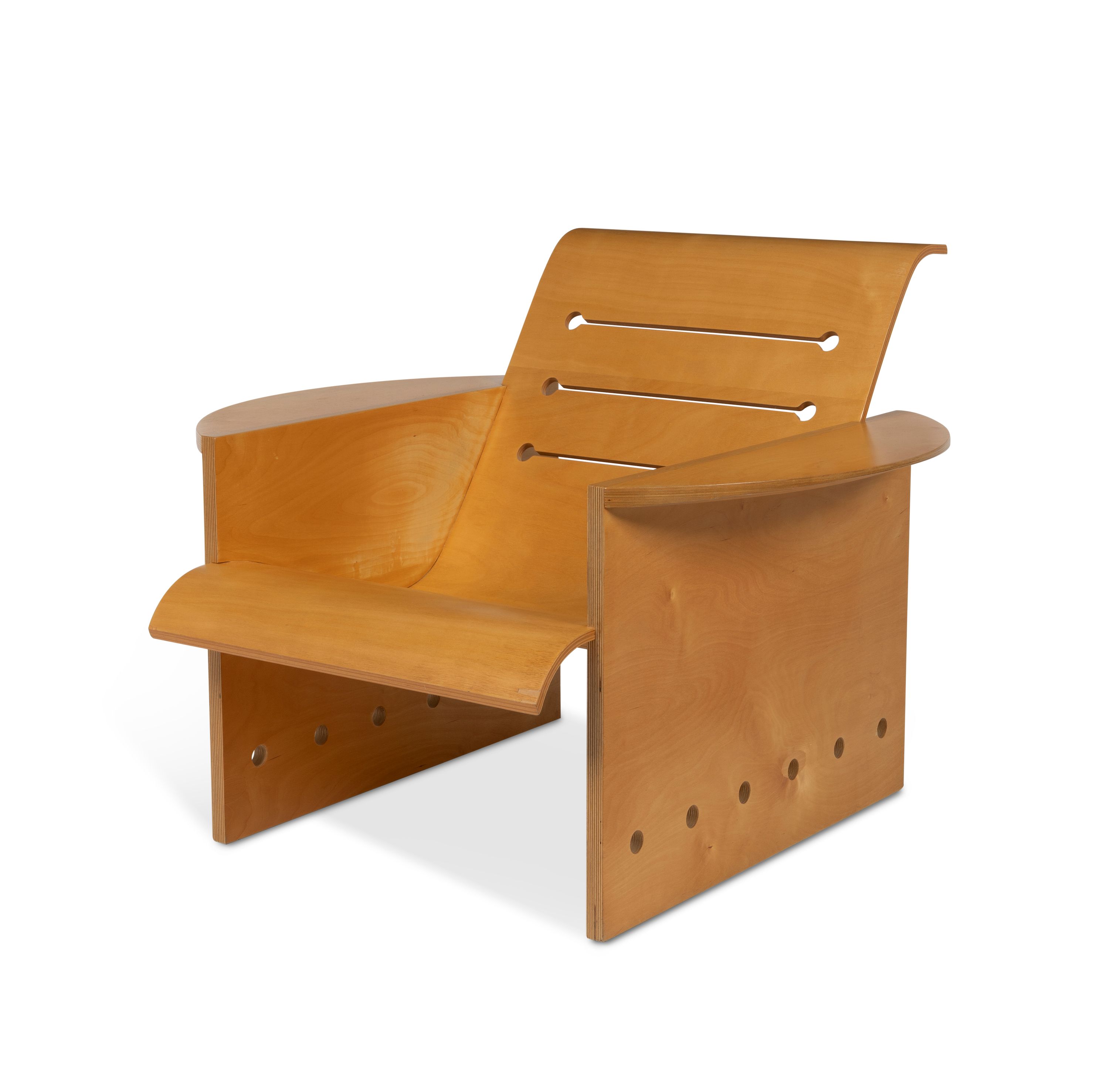 Bonhams : A birch plywood laminate 'Pliable Man's Chair'A limited ...