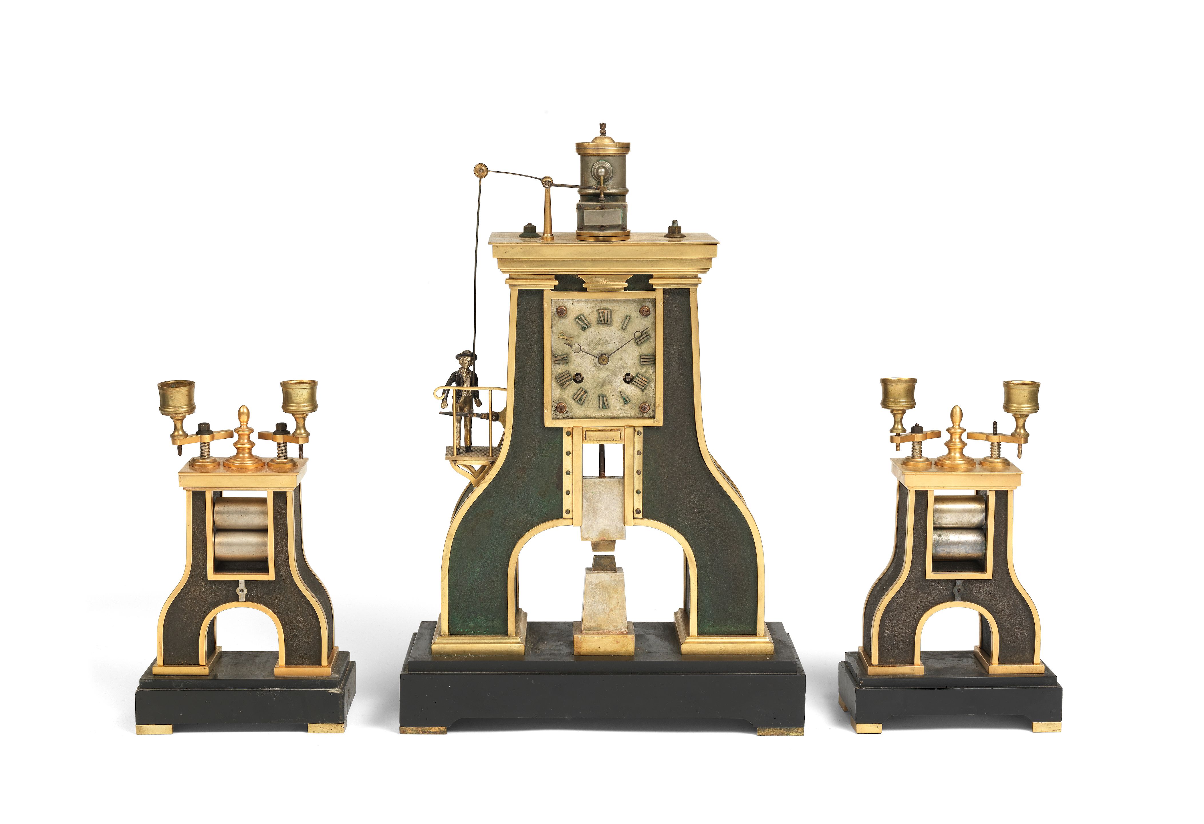 Bonhams : A rare late 19th century French gilt and patinated brass ...