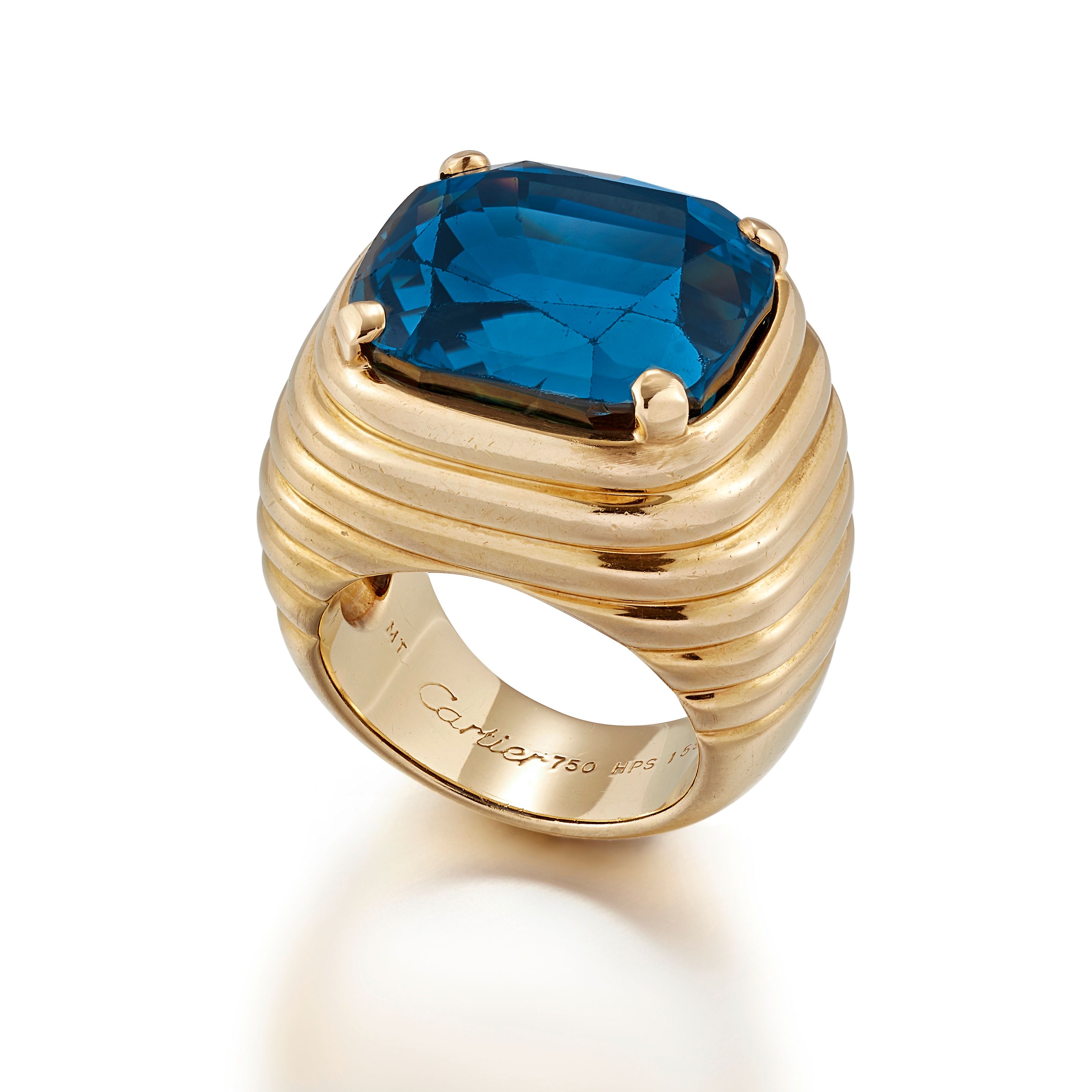 Bonhams : MONTURE CARTIER SAPPHIRE RING, CIRCA 1985